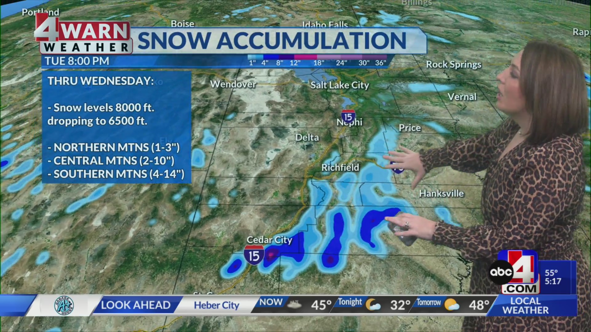 More decent valley rain & mountain snow in Southern Utah Tuesday and ...