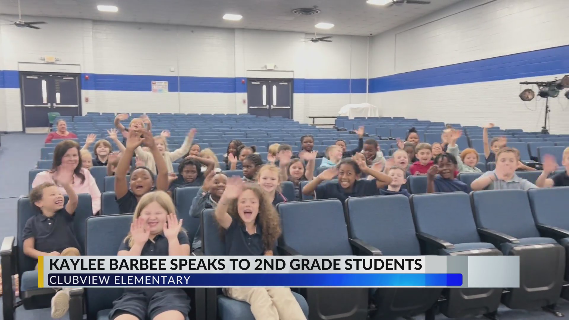 Kaylee Barbee visits 2nd Graders at Clubview – WRBL