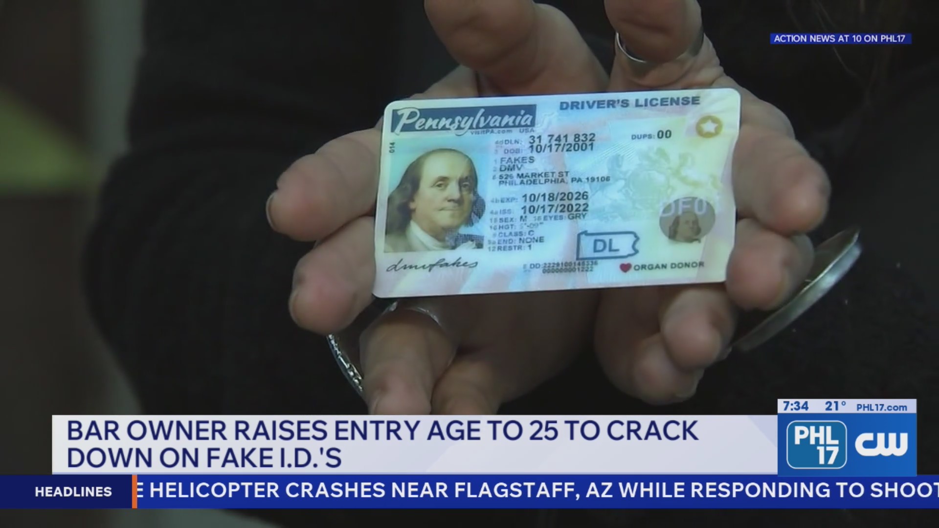Center City bar raises ID age to 25+ amid fake IDs, disruptive behavior ...