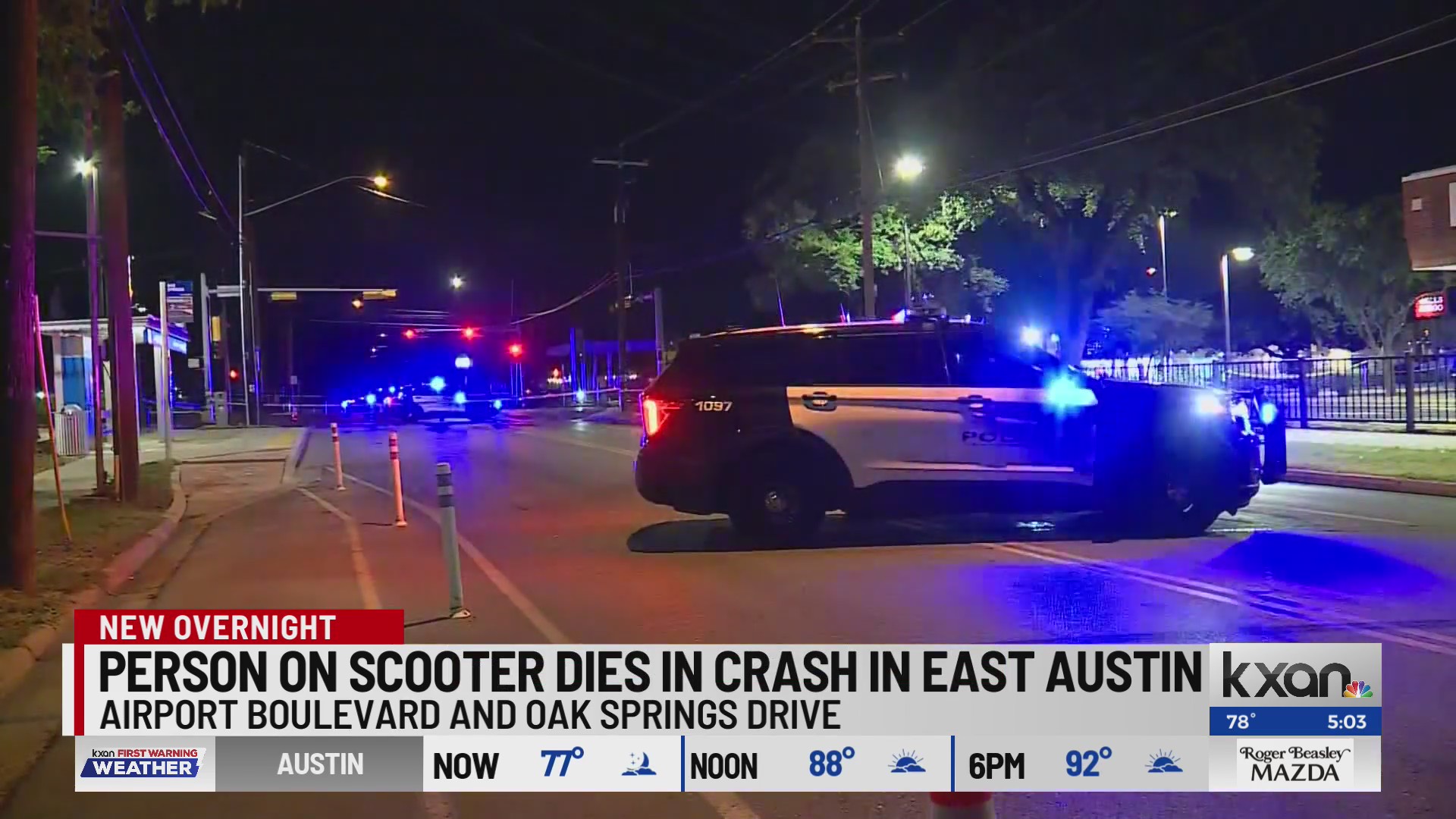 1 dead following crash involving person on scooter – KXAN Austin
