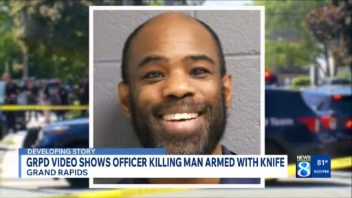 GRPD video shows officer killing man armed with knife – WOODTV.com