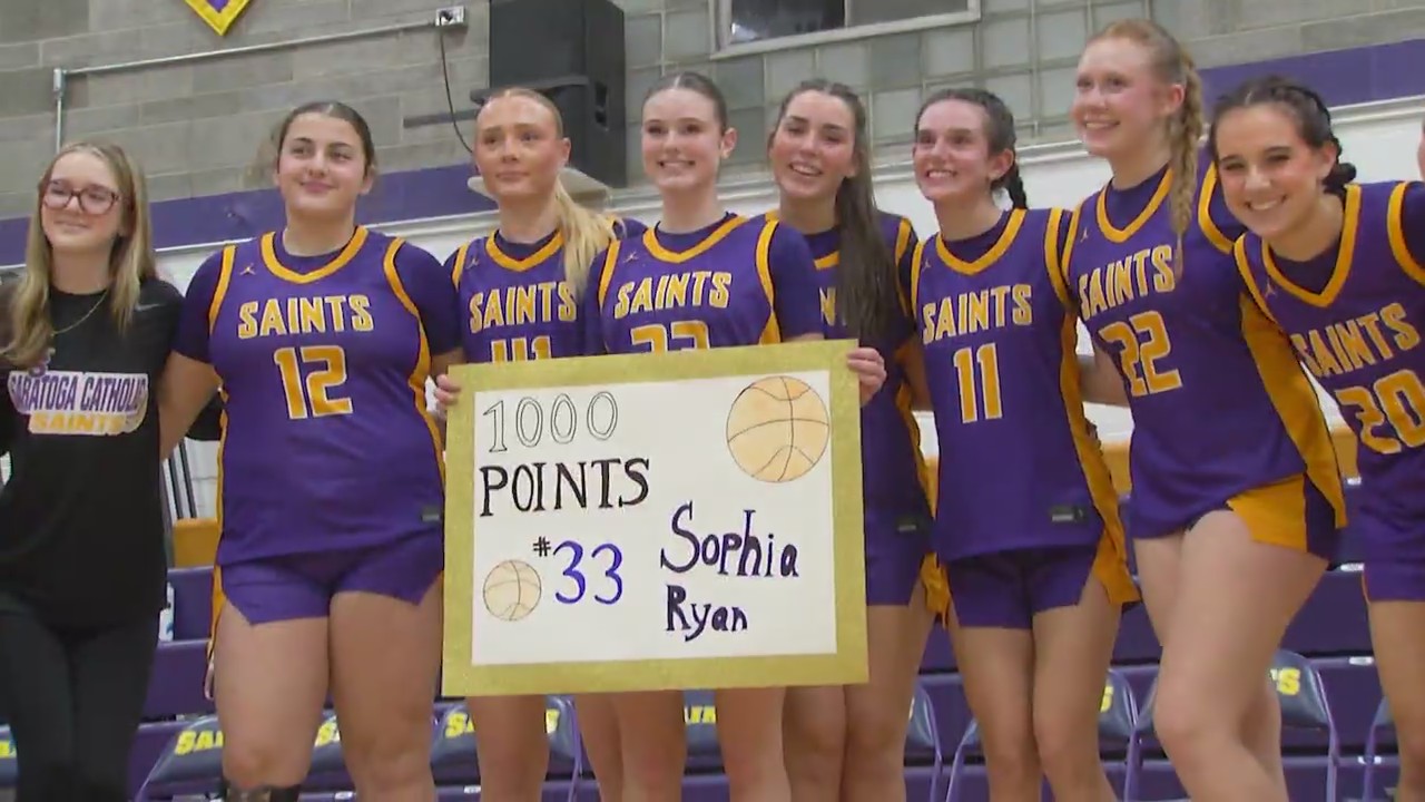 Sophia Ryan joins elite company as second Spa Catholic girls basketball ...