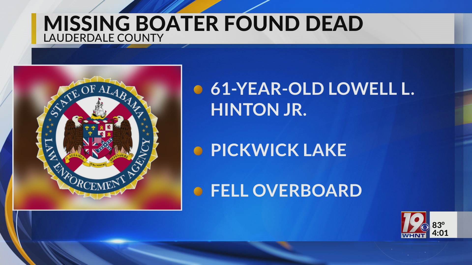 Missing Boater Found Dead | June 16, 2026 | News 19 at 4 p.m. – WHNT.com