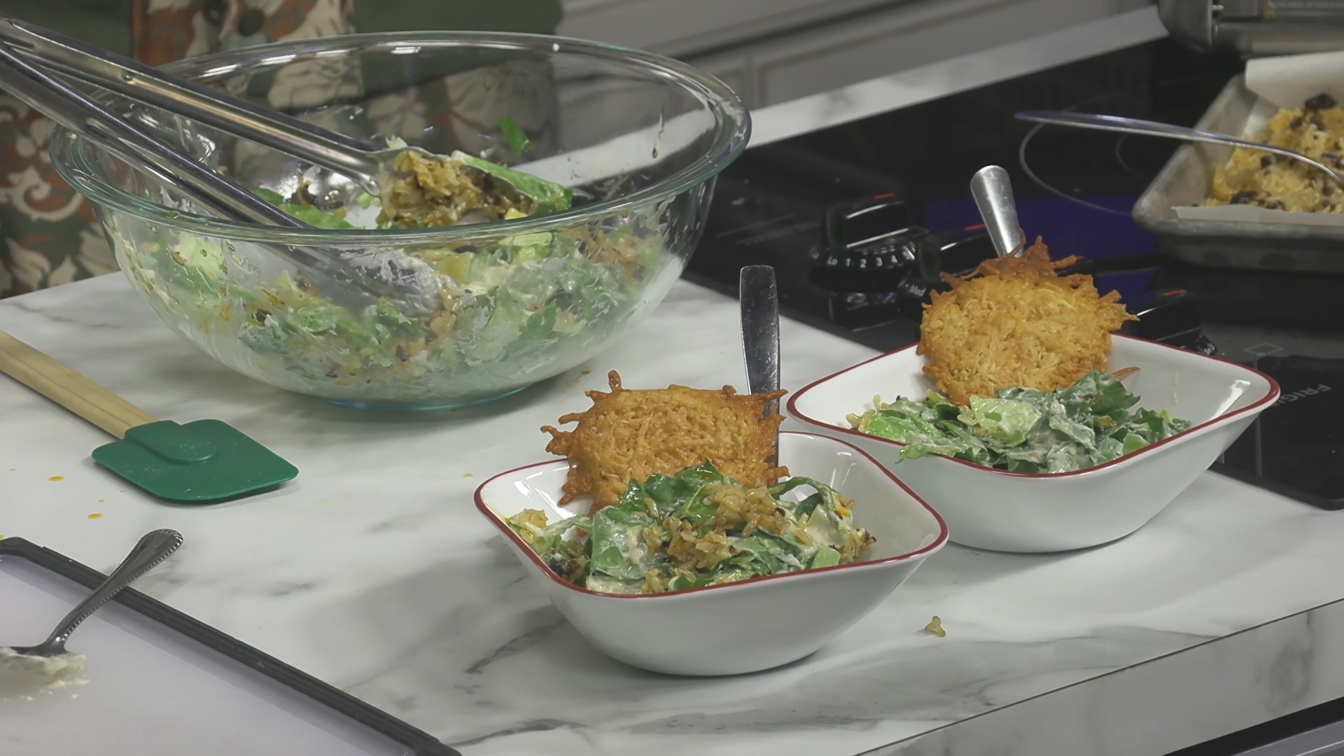 Caesar Salad with Crispy Rice & Parmesan Crisps Part 2 – KOLR ...