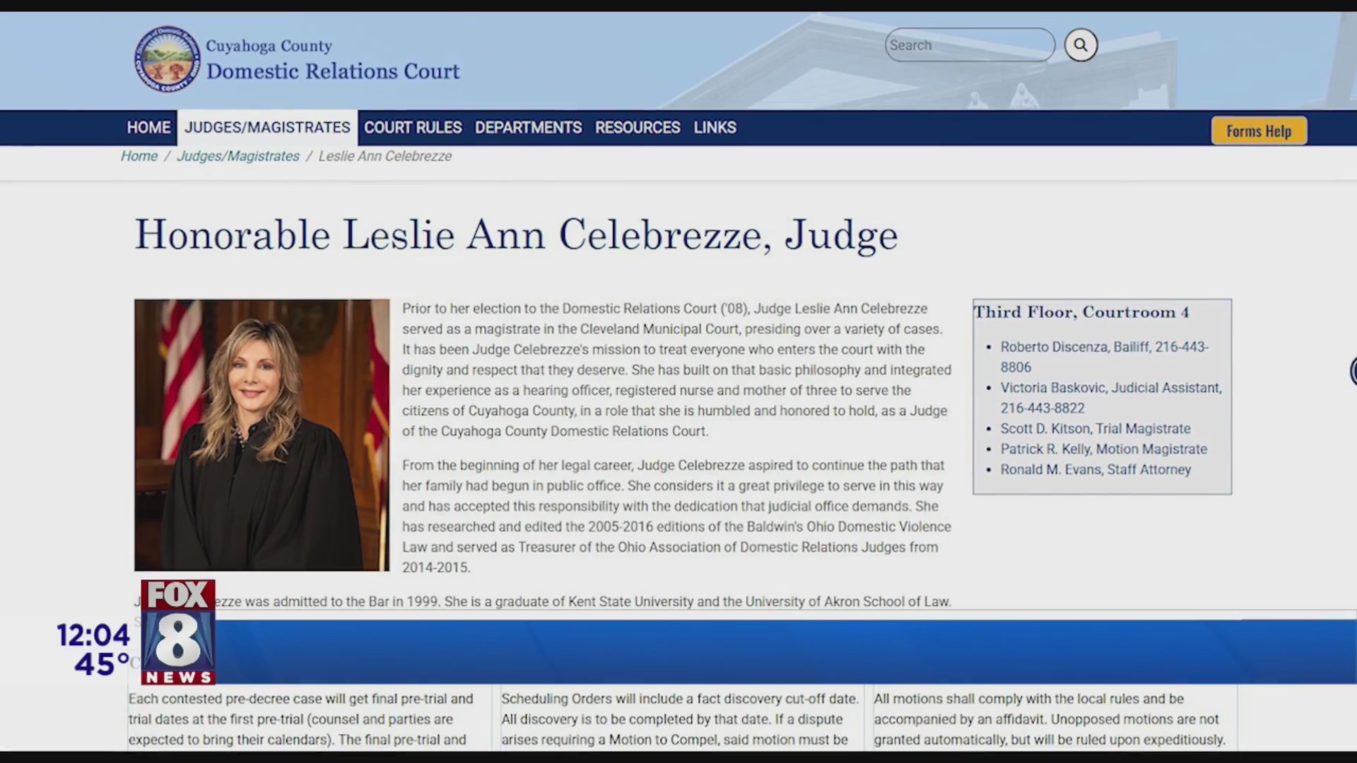 Cuyahoga County Judge Leslie Ann Celebrezze pleads not guilty to ...