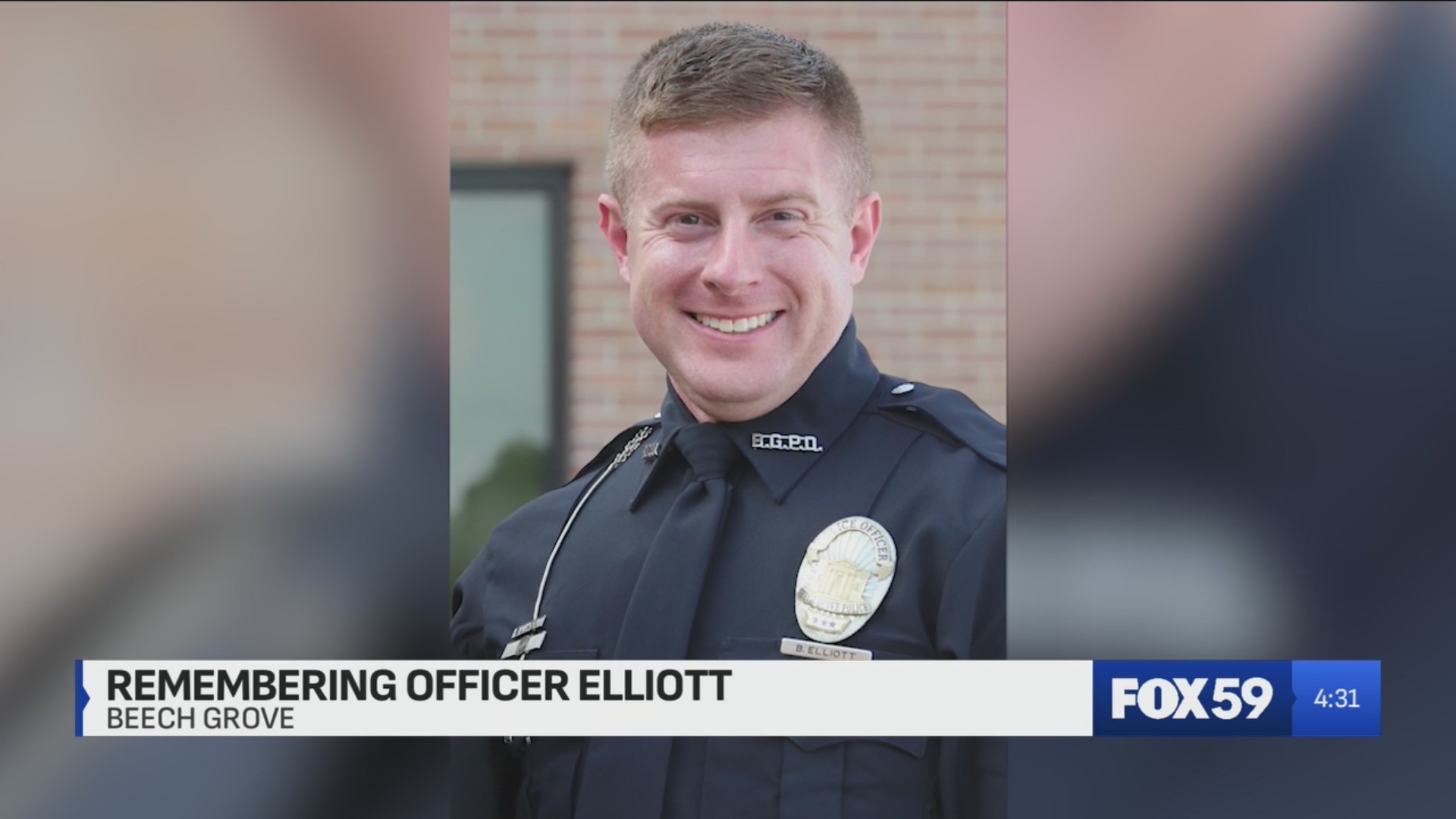 Beech Grove community remembers officer Elliott – Fox 59