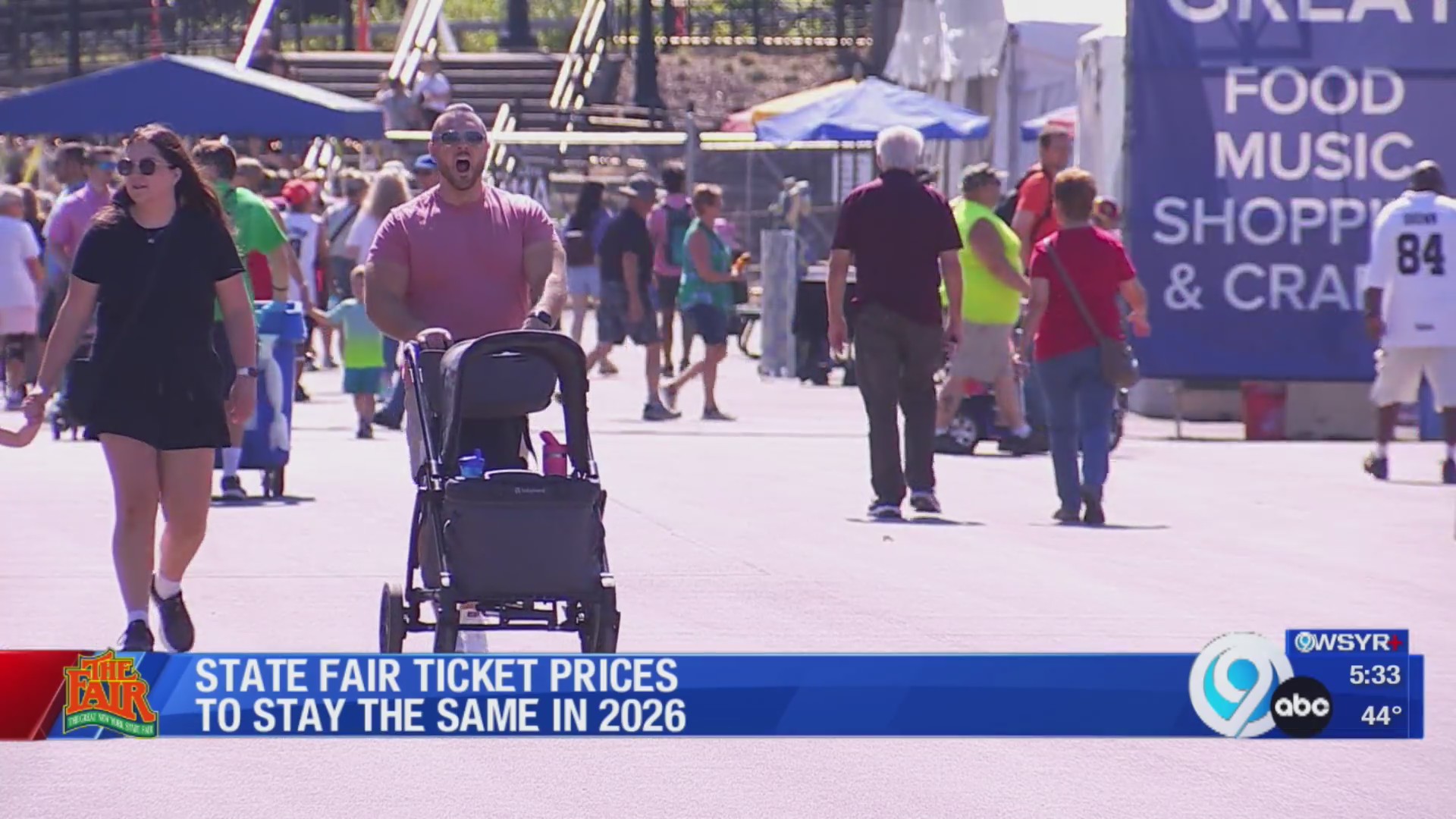 NYS Fair ticket prices to stay the same in 2026 – WSYR