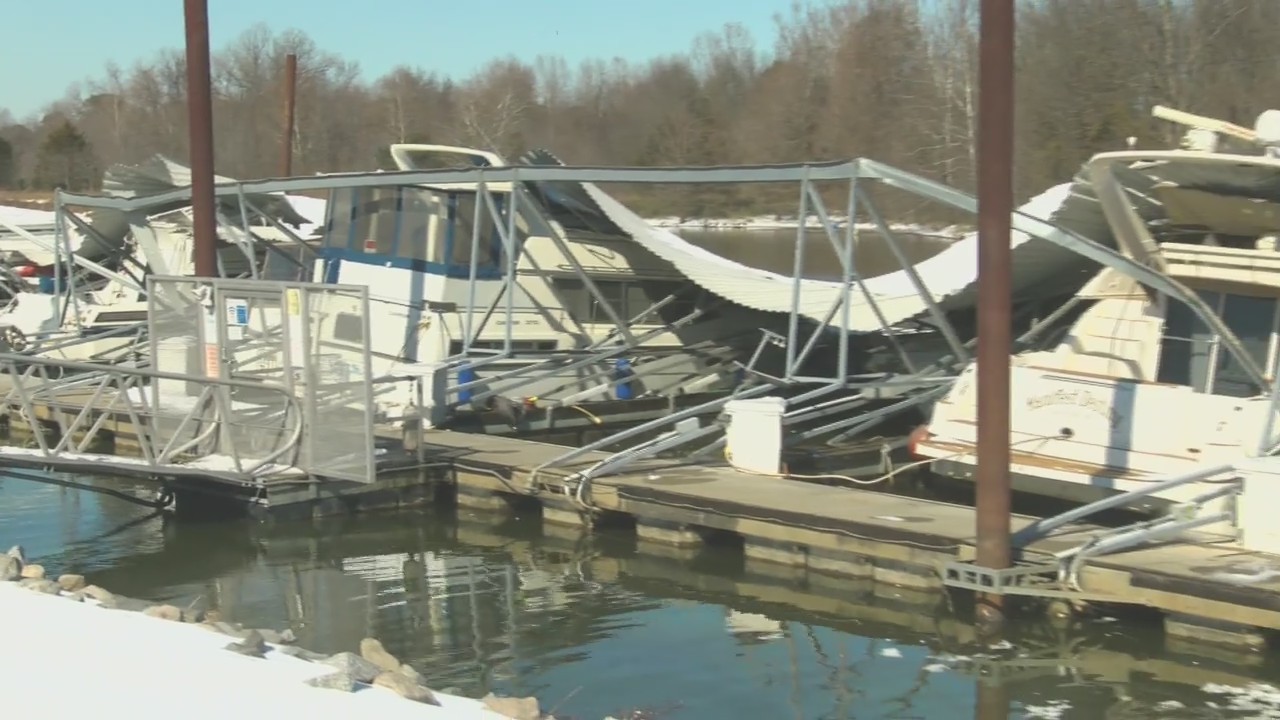 Lingering impact of winter storm severely damages Little Rock Yacht ...