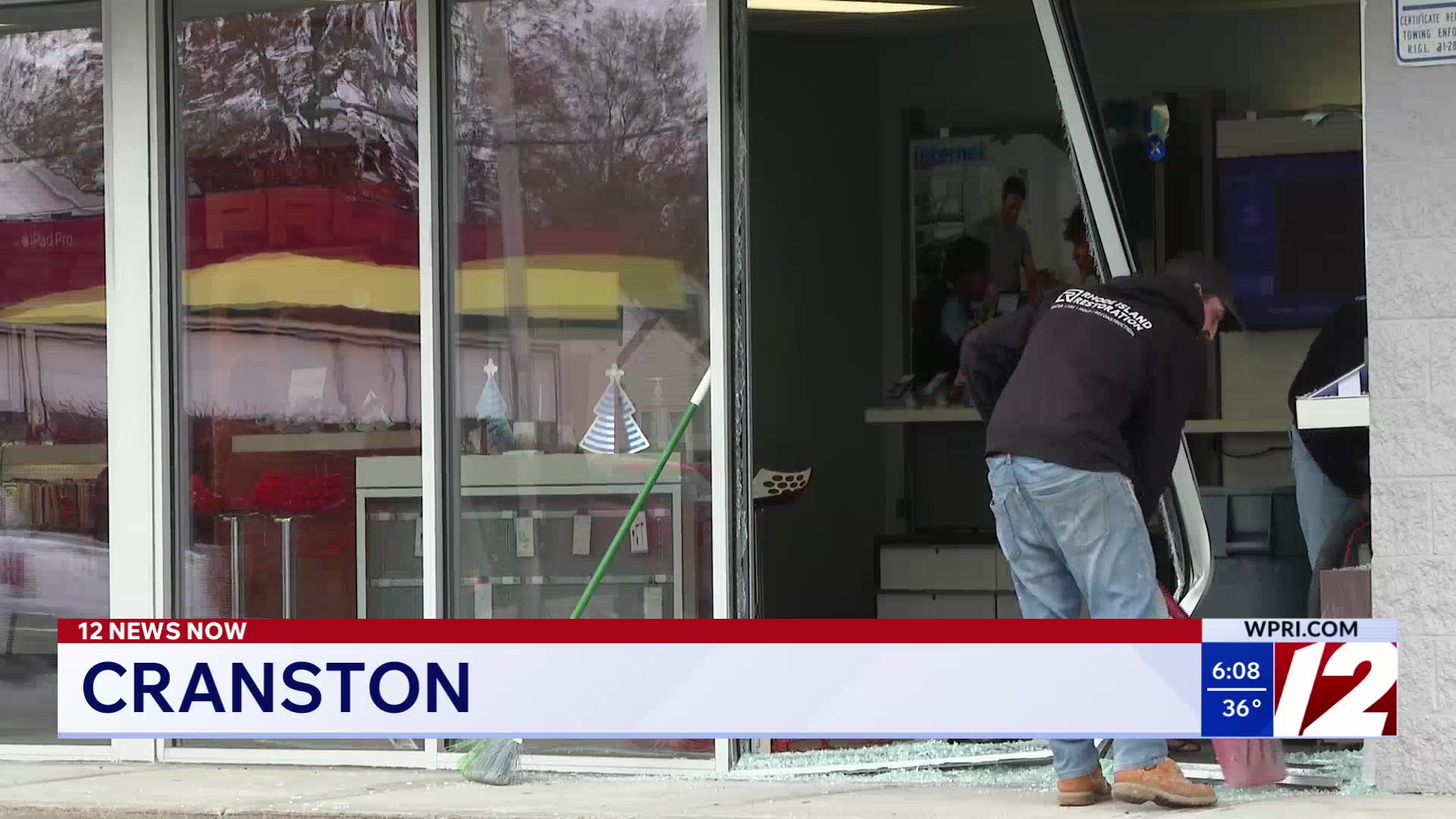 Cranston Car Accient Into Store