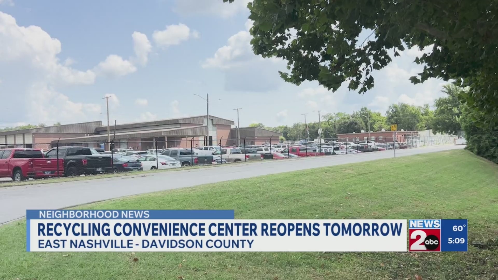 Recycling convenience center reopens Tuesday – WKRN News 2