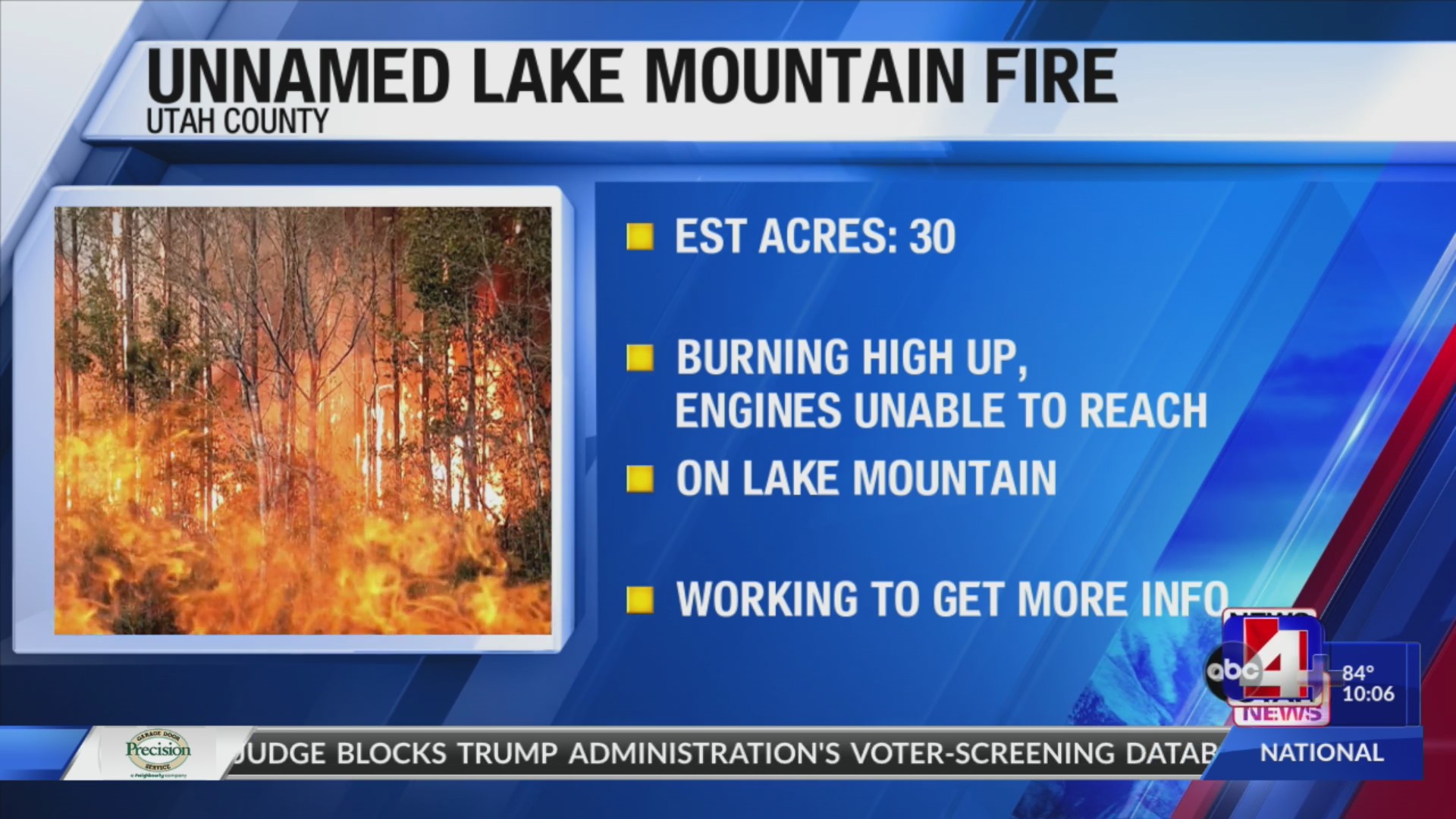 FIRE START: Dutchman fire starts on Lake Mountain, in area ...