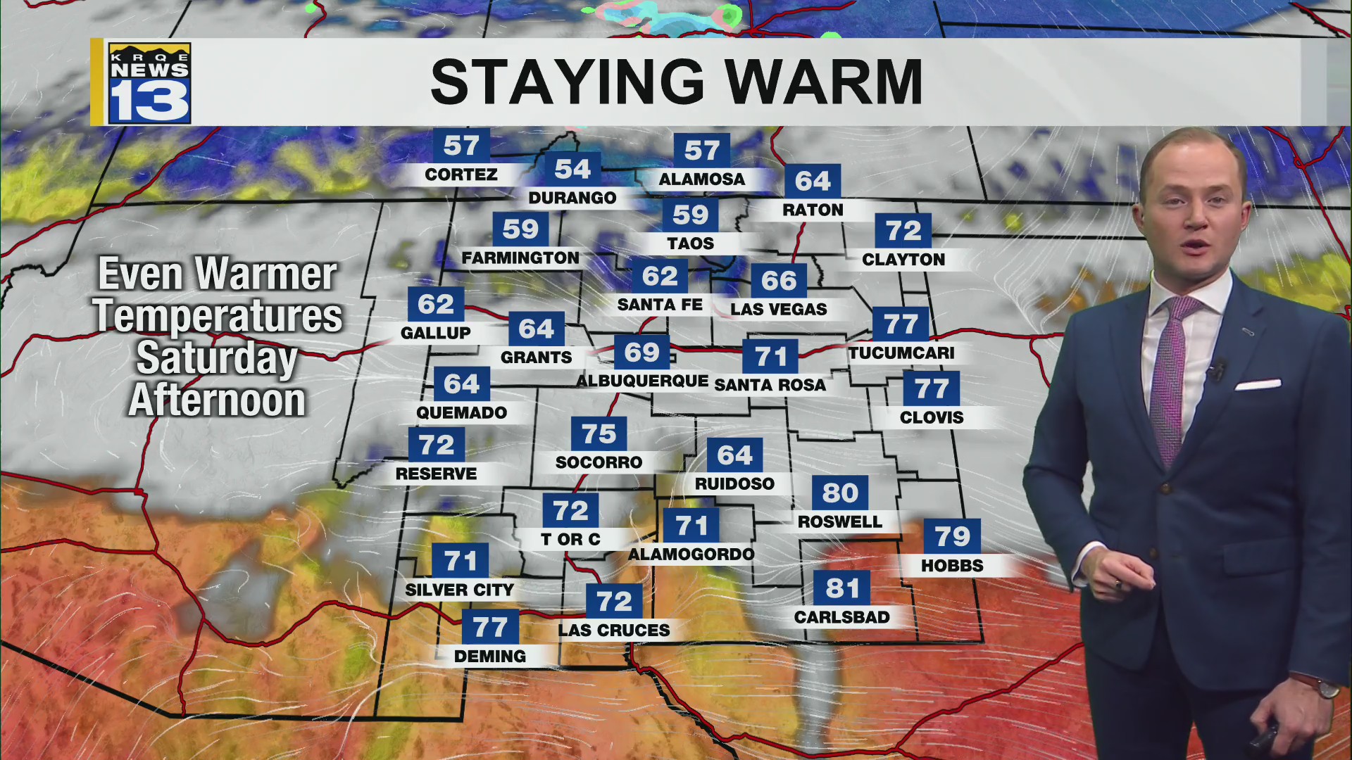 Stretch of record setting warmth continues across New Mexico – KRQE ...