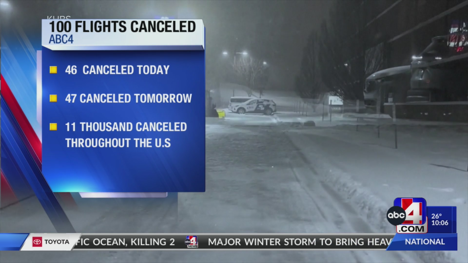 Nearly 100 flights cancelled at Salt Lake City Airport due to major ...
