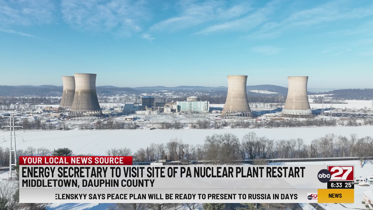 U.S. Energy Secretary to visit site of PA nuclear plant restart – ABC27