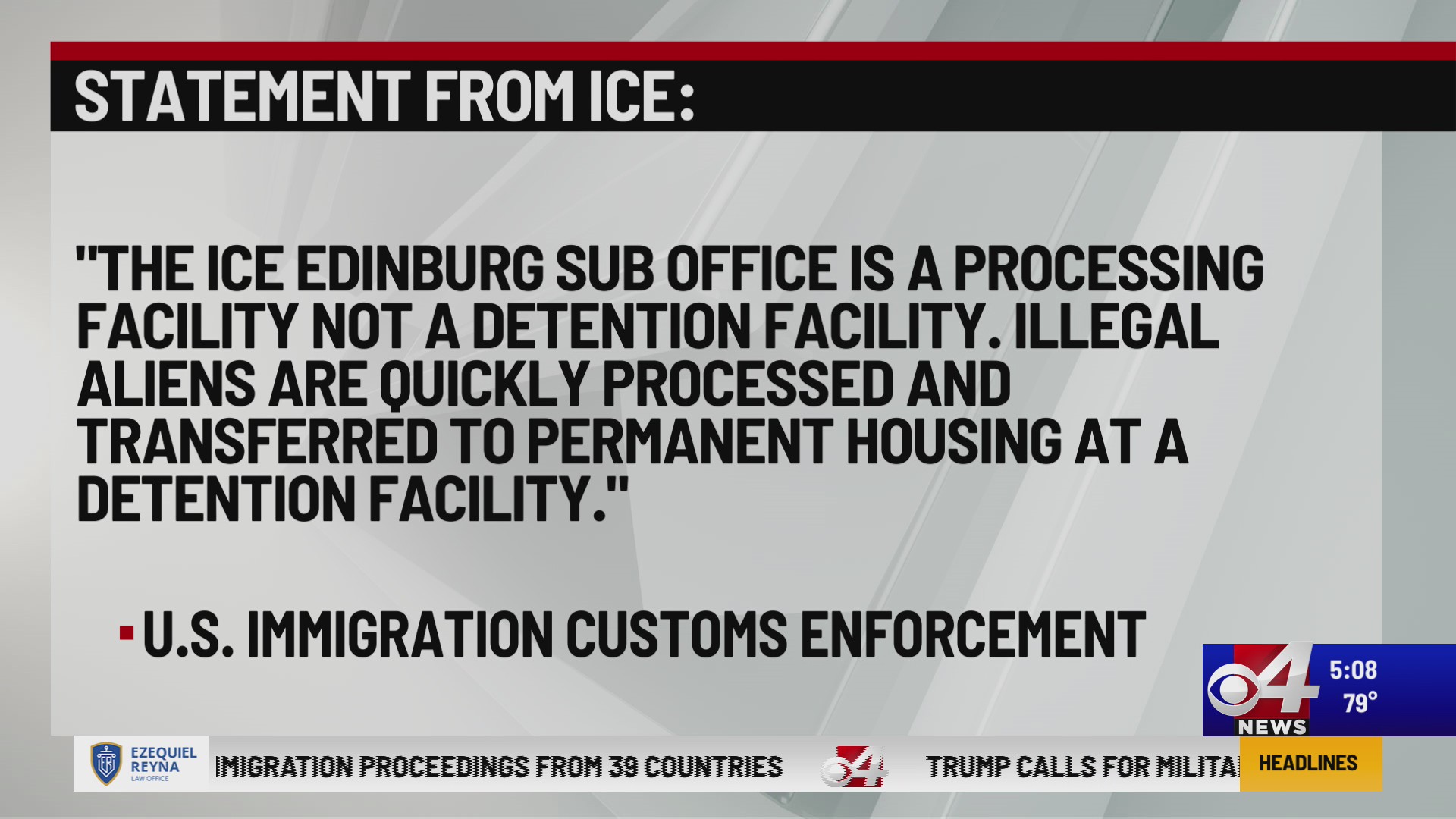 ICE provides statement on Edinburg processing facility – BorderReport