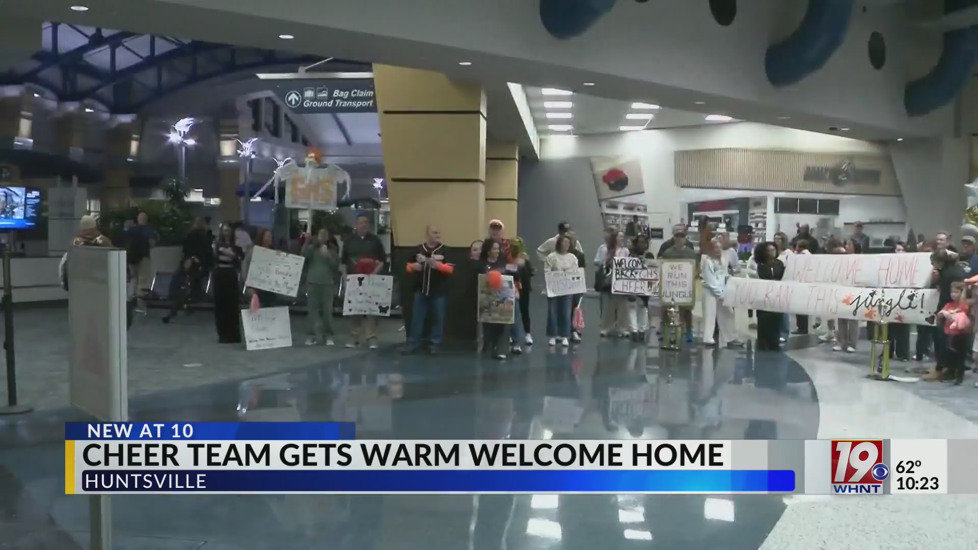 Cheer Team Gets Warm Welcome Home | Feb. 10, 2026 | News 19 at 10 p.m ...