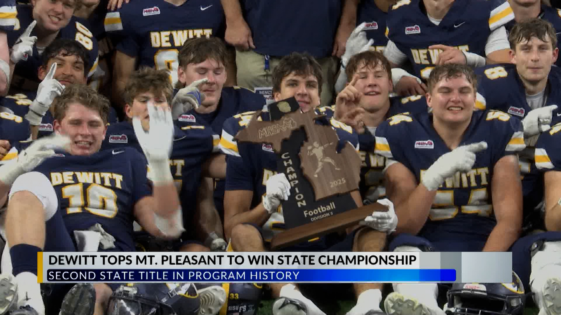 DeWitt rolls to Division 3 state championship with 54-20 win over Mt ...
