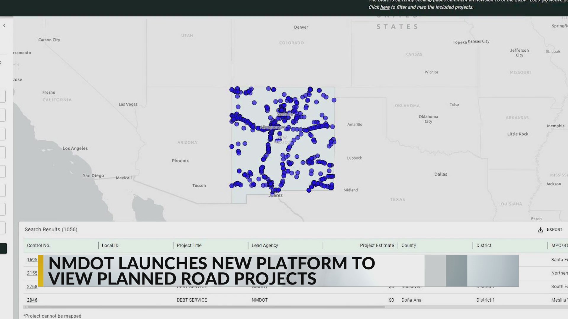 New online platform maps out NMDOT projects across New Mexico – KRQE ...