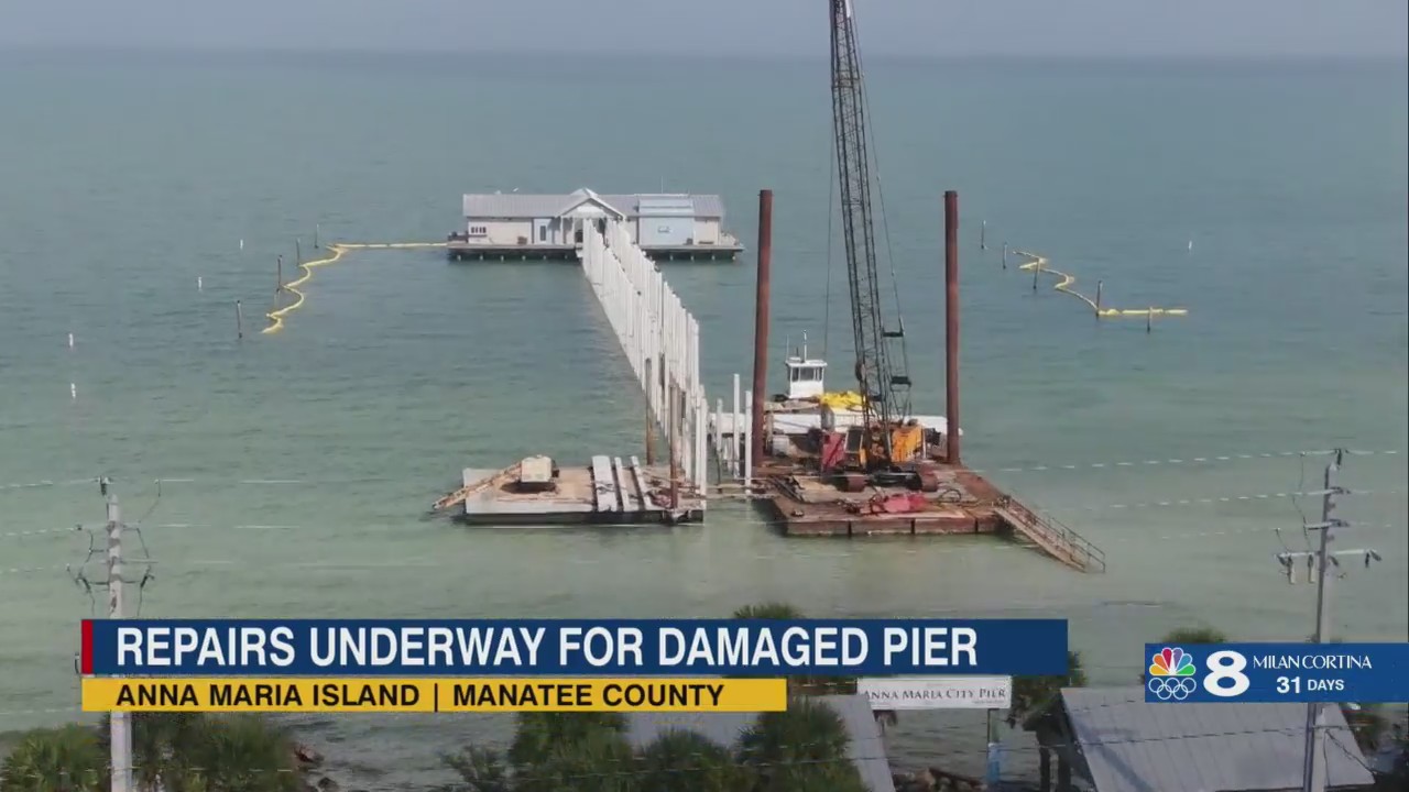 Anna Maria City Pier rebuild shows progress after 2024 closure – WFLA