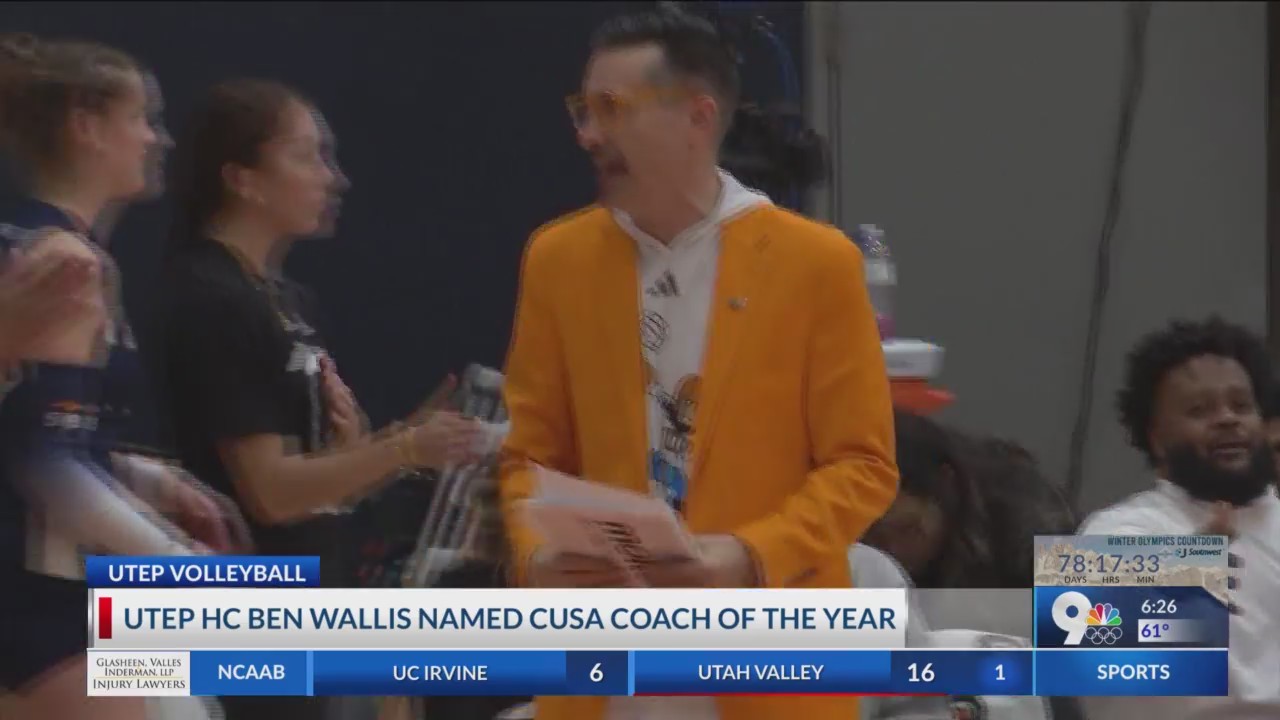 UTEP’s Ben Wallis named 2025 CUSA Volleyball Coach of the Year – KTSM 9 ...