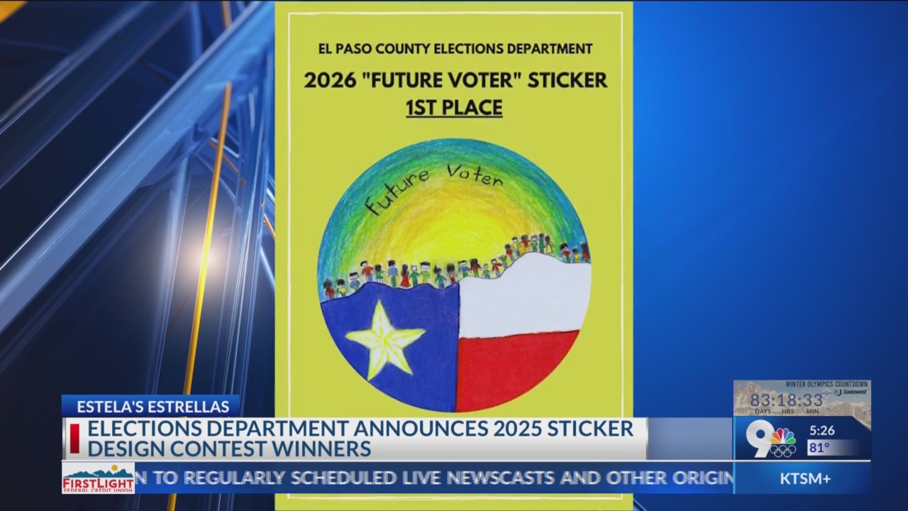 Elections office names winners of stickers contest – KTSM 9 News