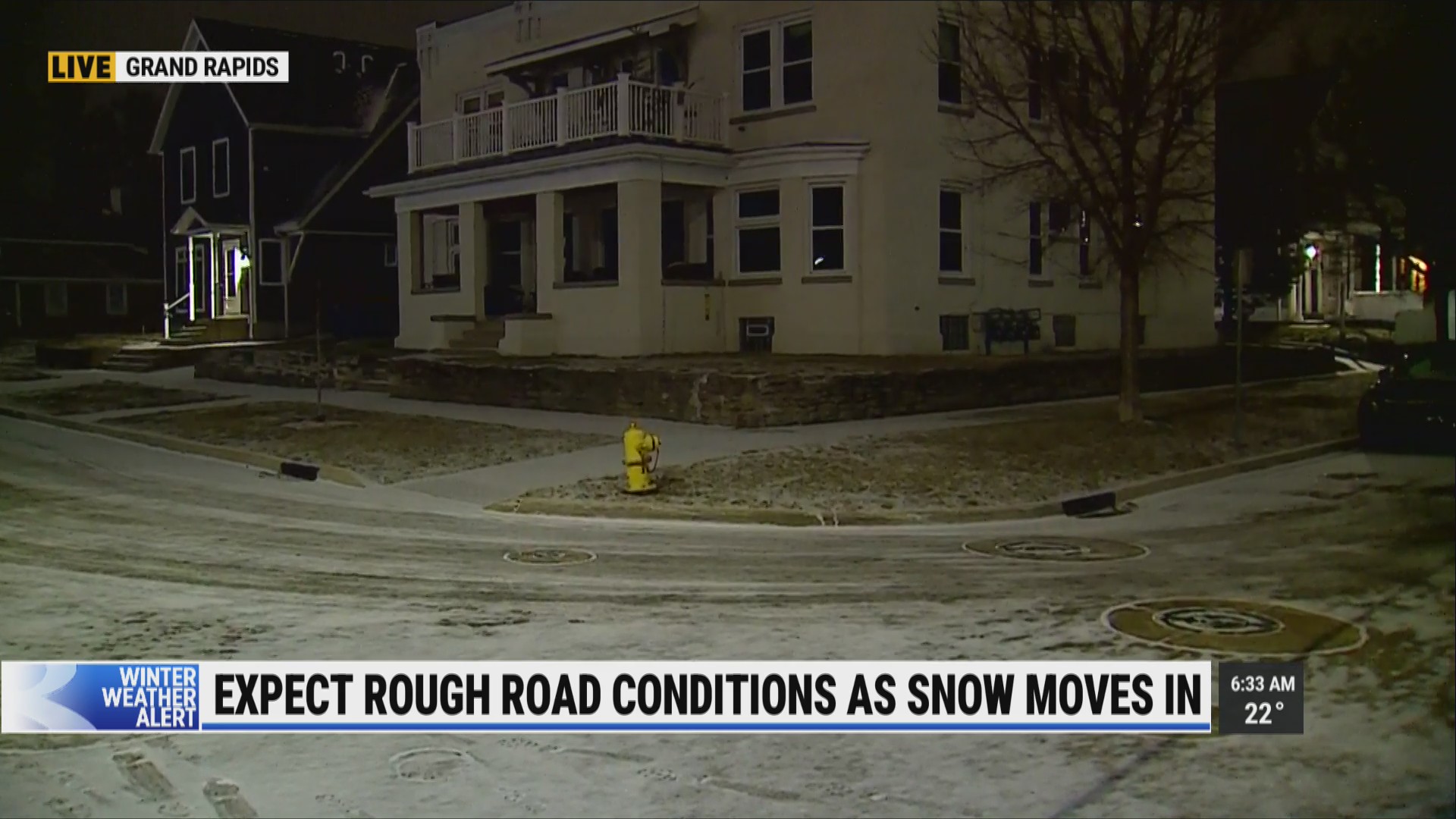 Be prepared for slick road conditions as snow moves in – WOODTV.com