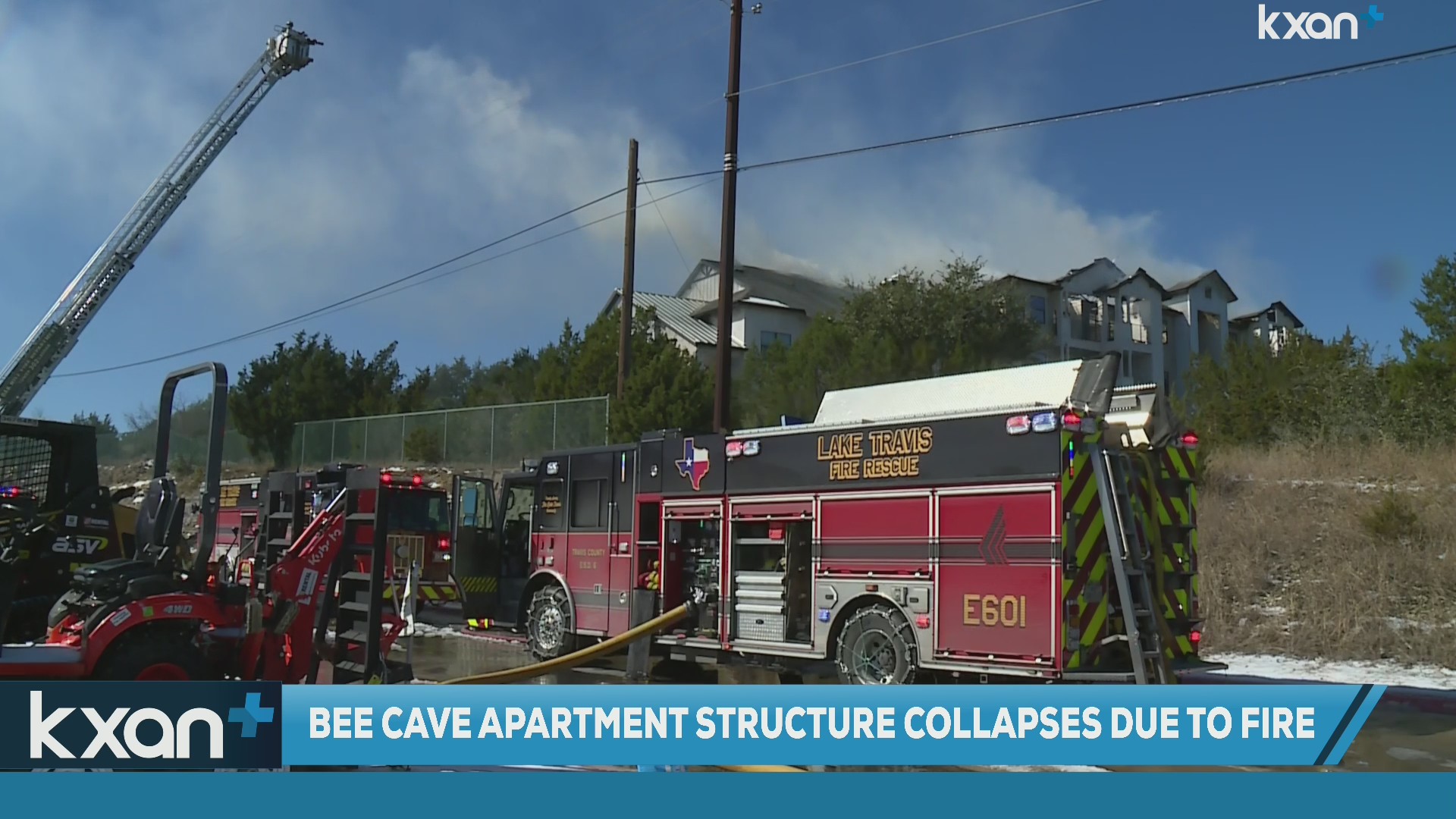 Bee Cave apartment structure collapses due to fire – KXAN Austin