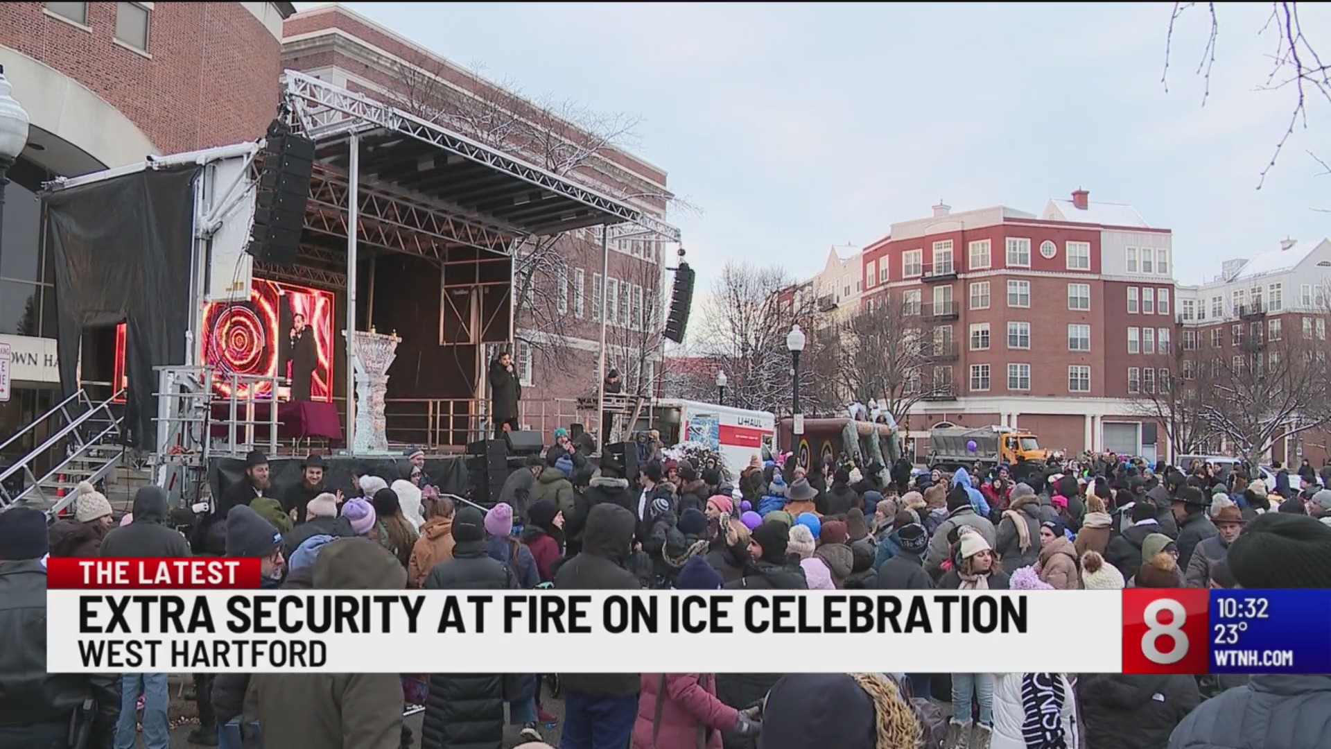 Hundreds gather in West Hartford for annual Fire on Ice Hanukkah ...
