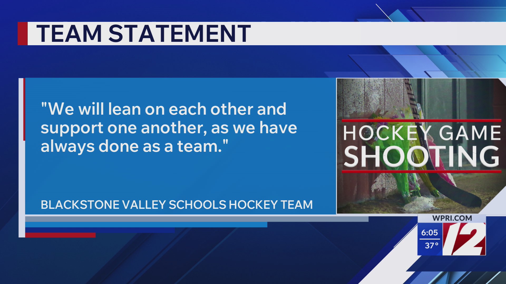 ‘We will lean on each other’: BVS hockey team releases statement ...