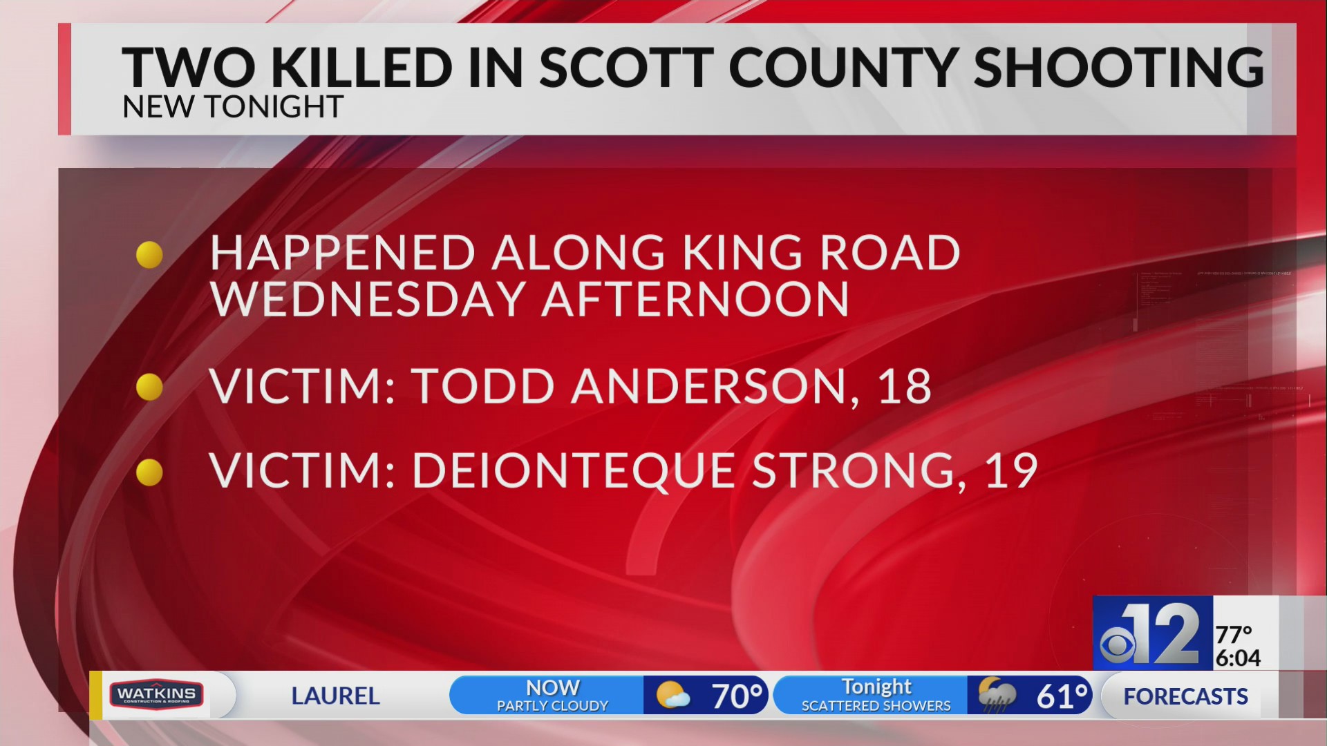 Two killed in Scott County shooting identified – WJTV