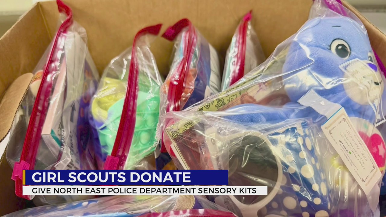 Local Girl Scout troop donates sensory kits to North East Police Dept ...