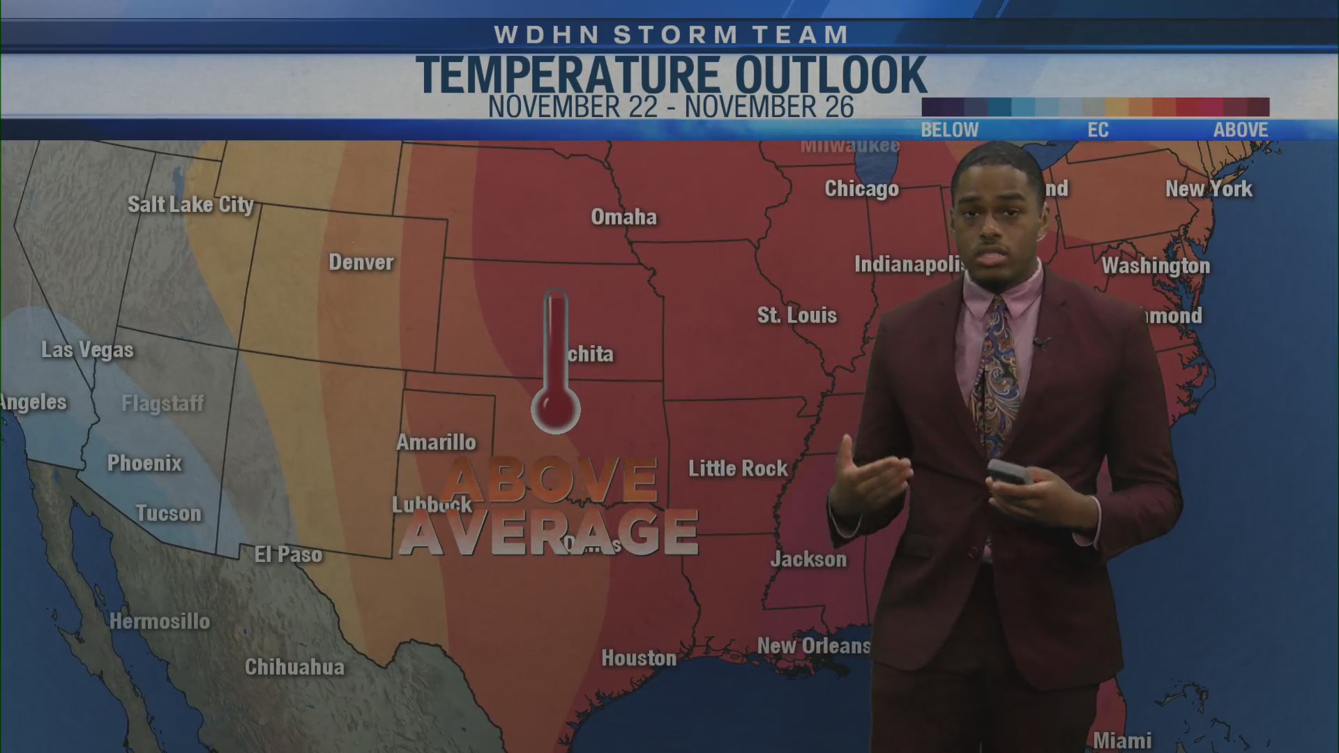 Very warm week ahead across the South! – WDHN – wdhn.com
