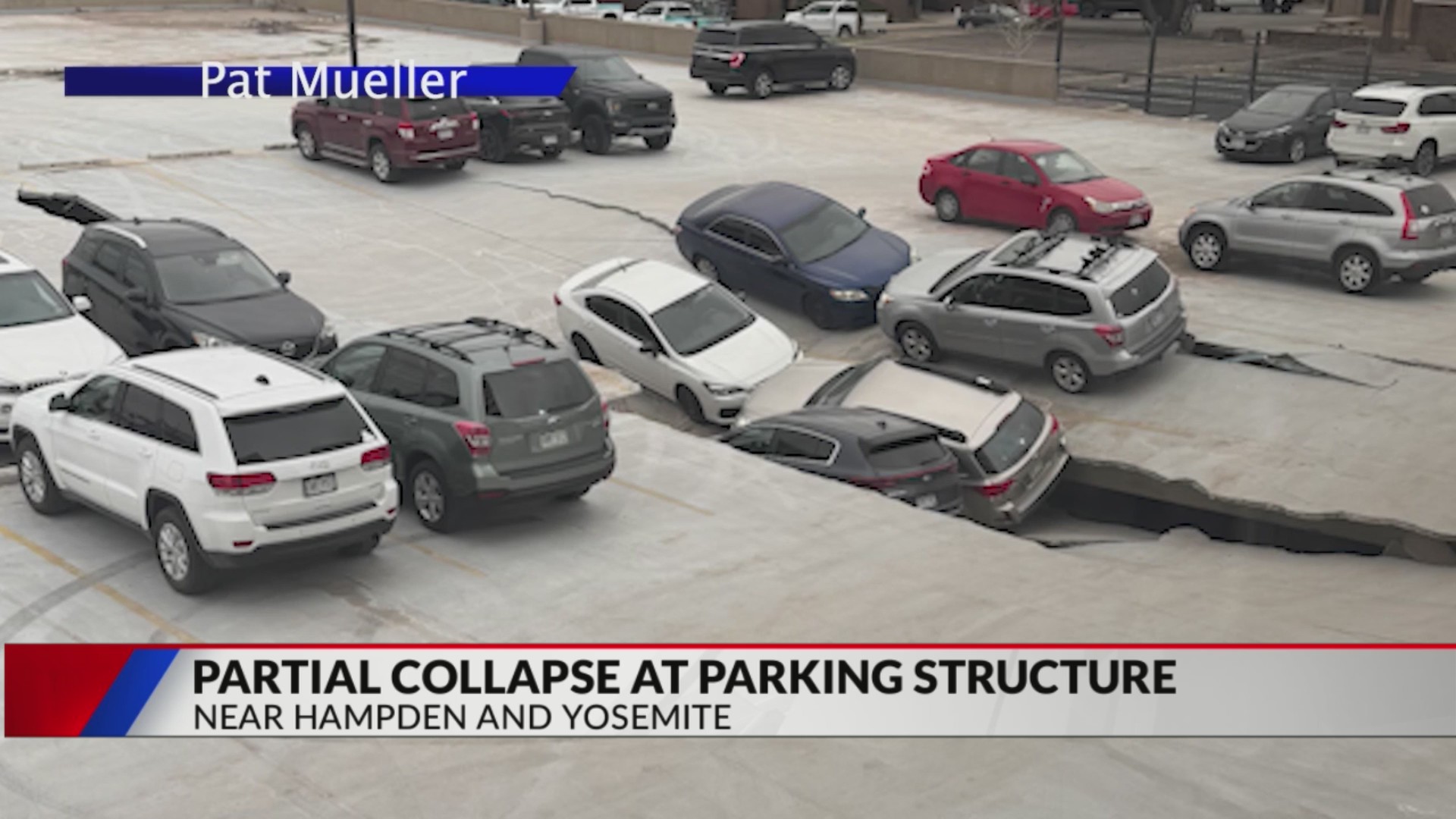 Vehicles crushed as floor of parking garage collapses – FOX31 Denver