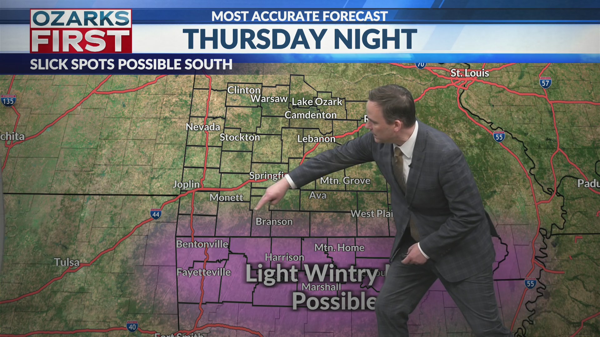 Wintry weather chances at times over the next week – KOLR – OzarksFirst.com