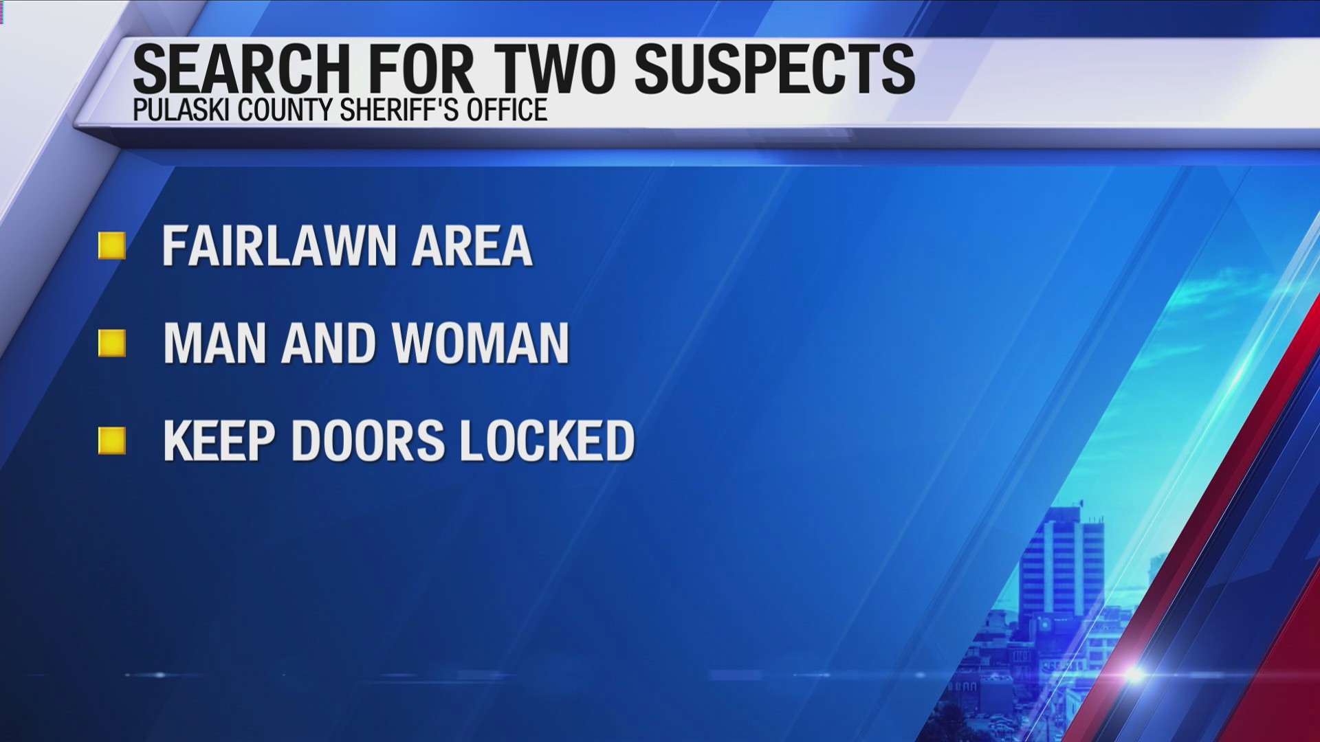 Manhunt underway in Pulaski County after alleged domestic assault – WFXRtv