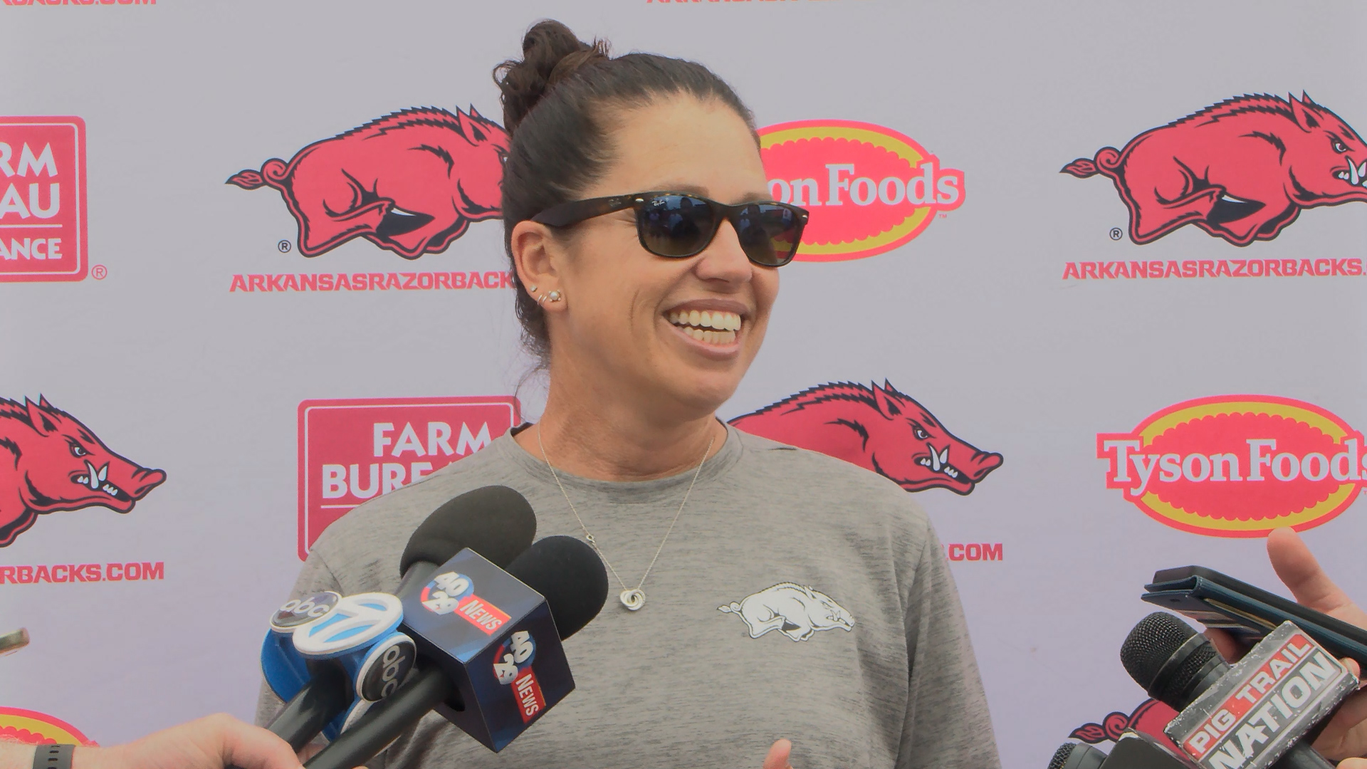 Courtney Deifel and players before Arkansas travels to OKC for Women’s ...