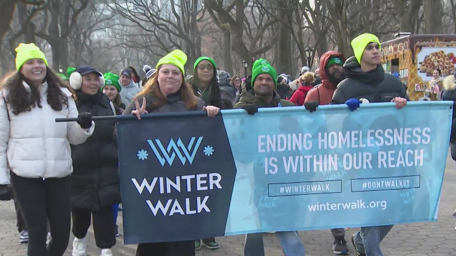 Bitter cold puts spotlight on homelessness at NYC winter walk – PIX11