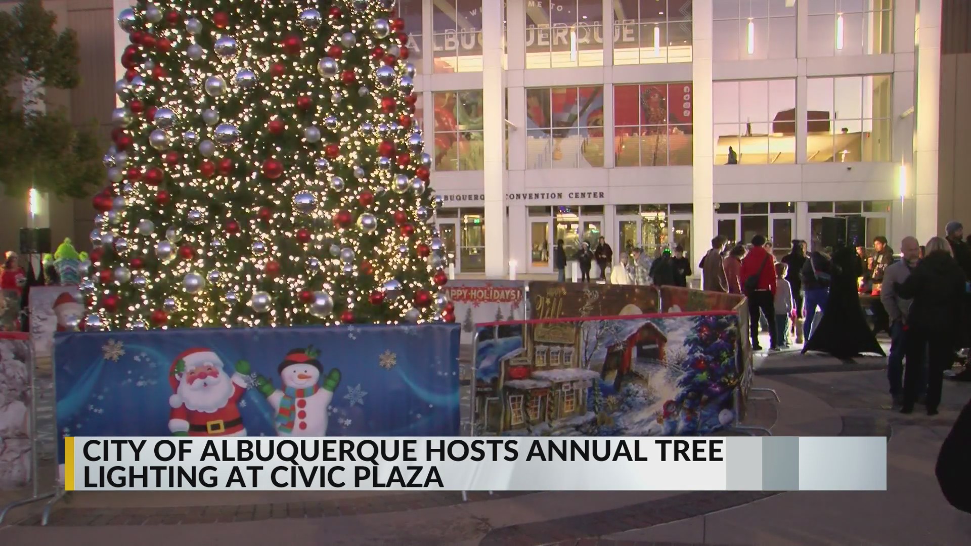 City of Albuquerque hosts annual tree lighting at Civic Plaza – KRQE ...