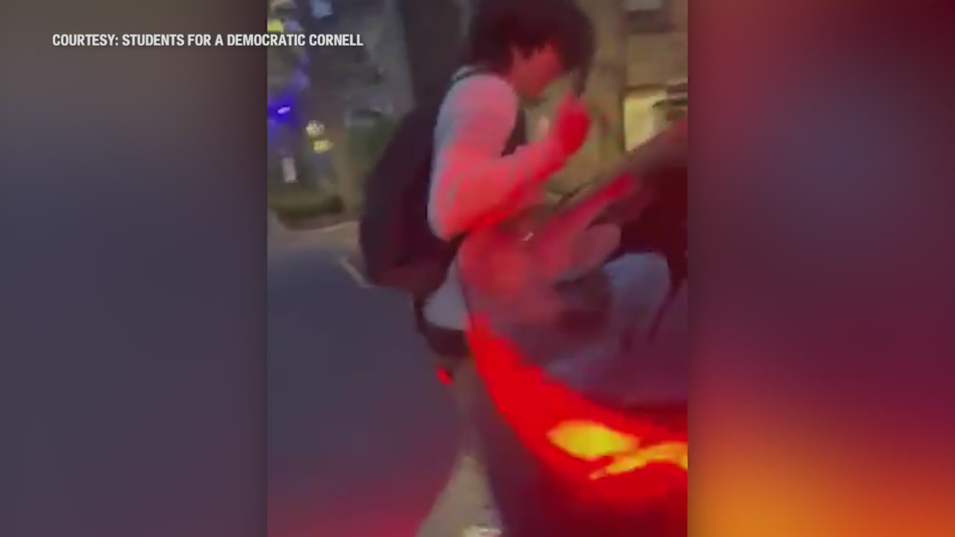 Cornell president accused of hitting students with his car – WSYR