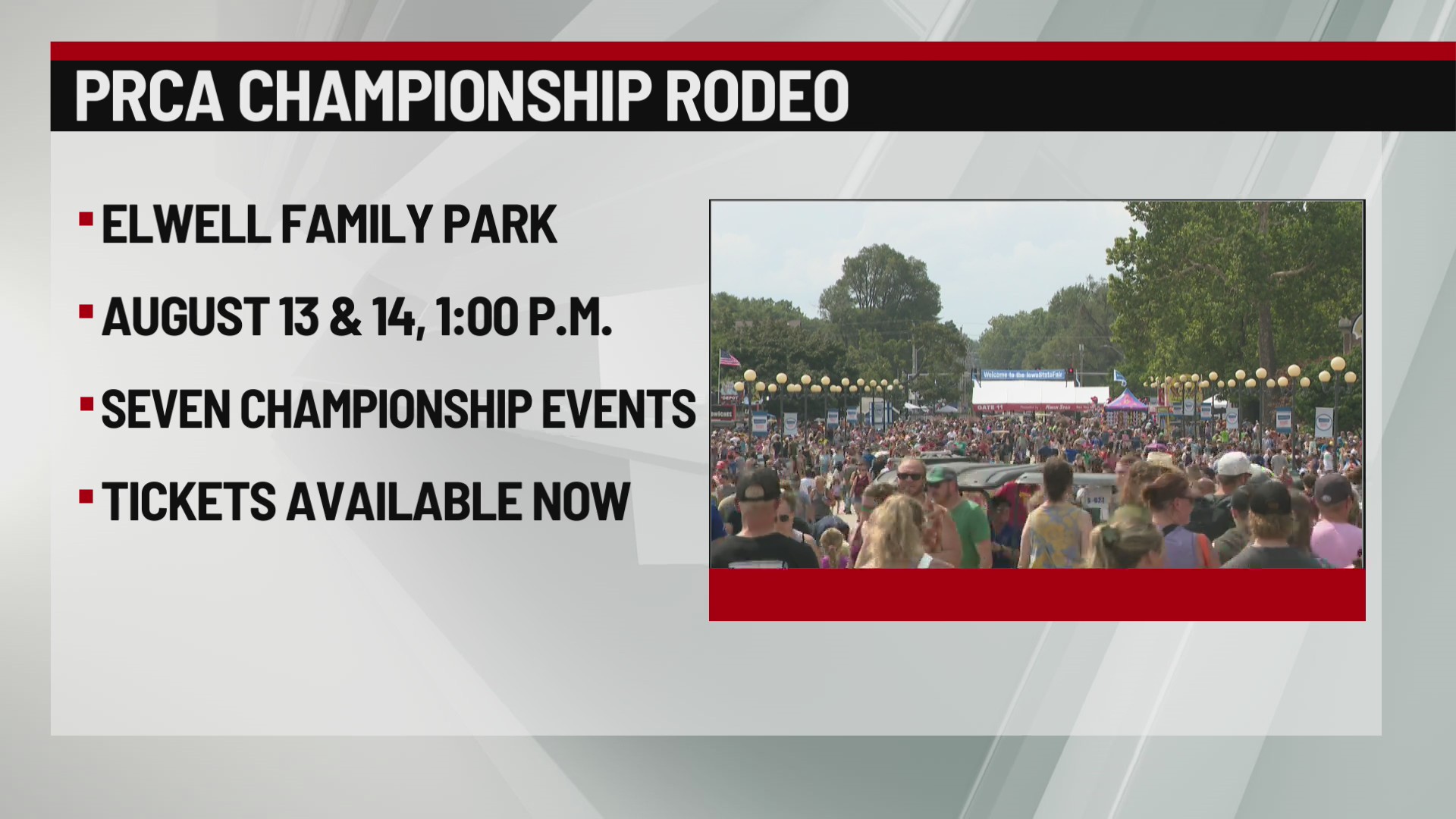 Professional rodeos to kick off 2026 Iowa State Fair – who13.com