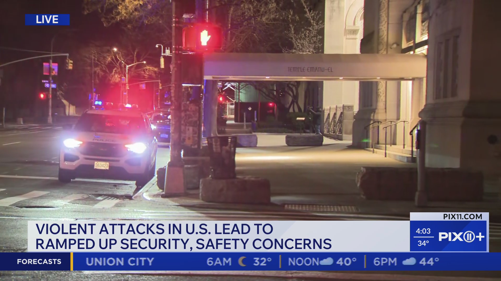 Violent attacks in U.S. lead to ramped up security: Safety concerns – PIX11