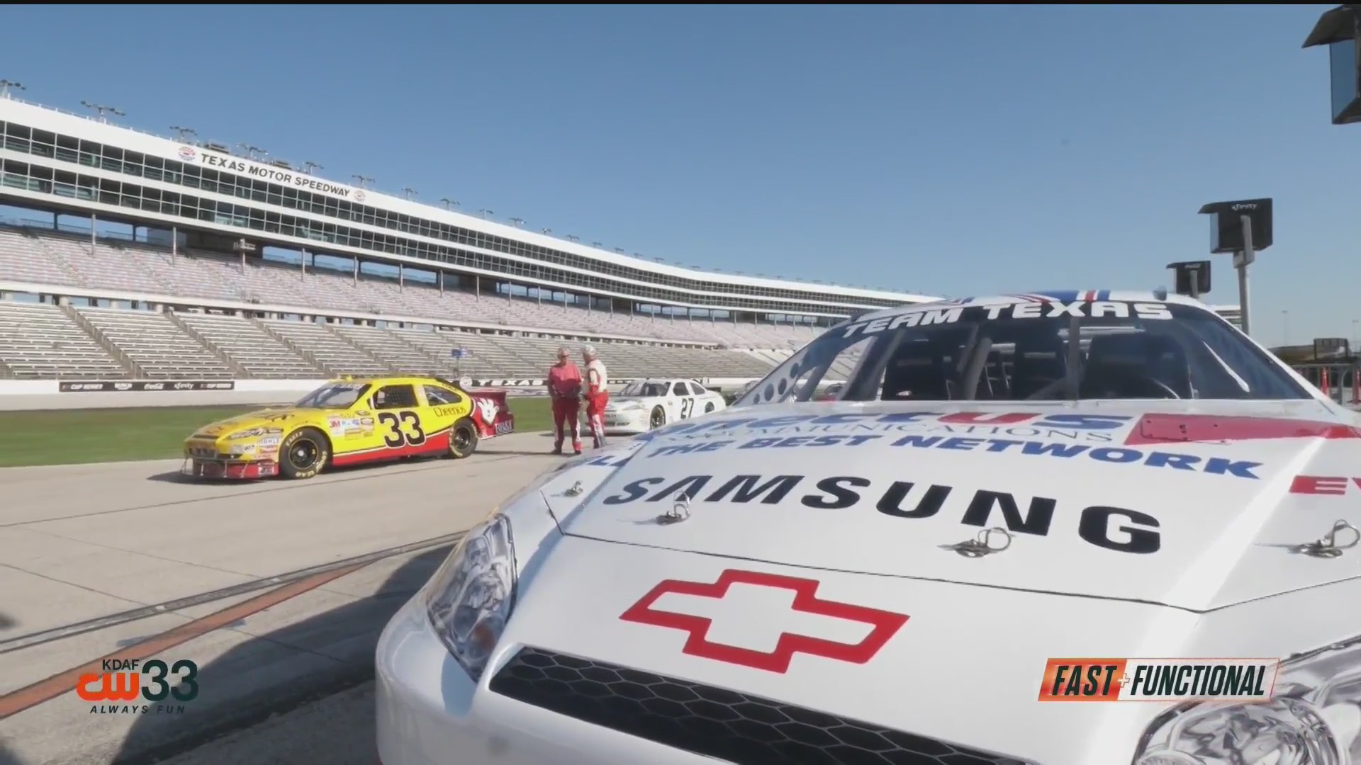 Drive a real NASCAR car at Texas Motor Speedway – CW33 Dallas / Ft. Worth