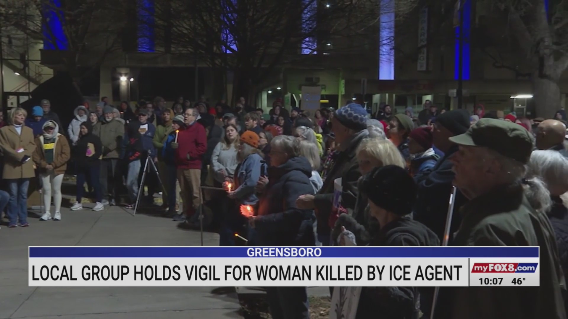 Greensboro vigil held for Renee Good after she was shot, killed by ICE ...
