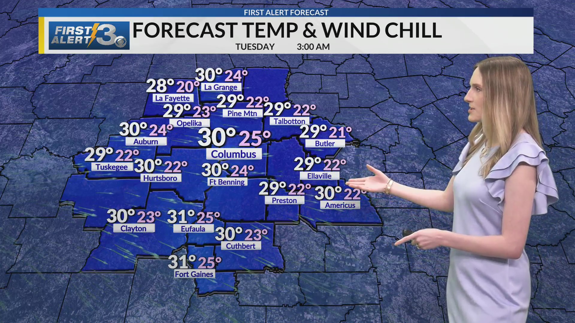 Columbus, Ga Weather Sunday Evening (11/09/25) -Kaylee Barbee – WRBL