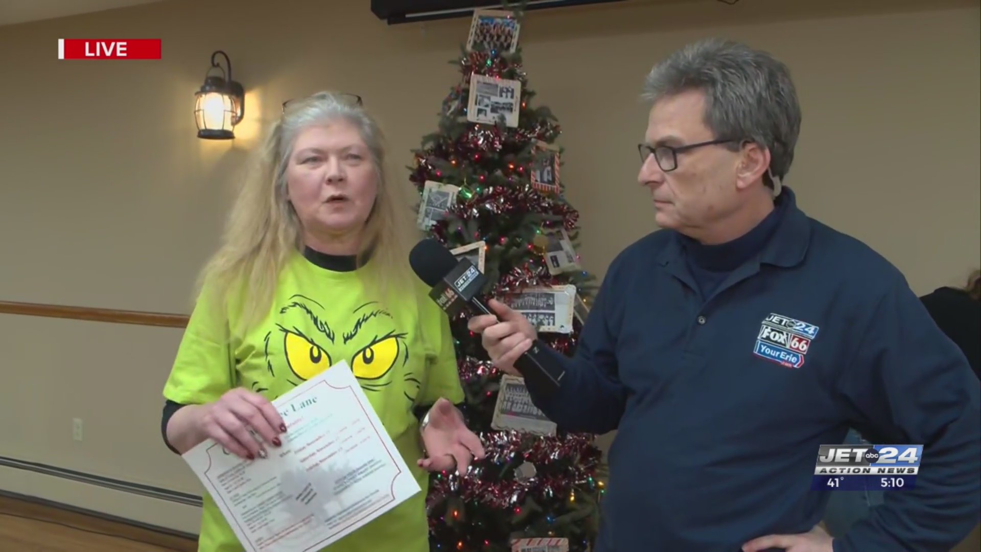 Weather Where You Are: Tom Atkins live at Cochranton Christmas Fair ...