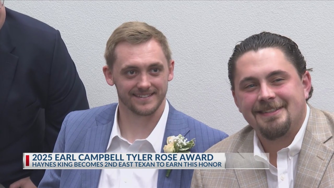 Haynes King wins 2025 Earl Campbell Tyler Rose Award – KETK.com | FOX51.com