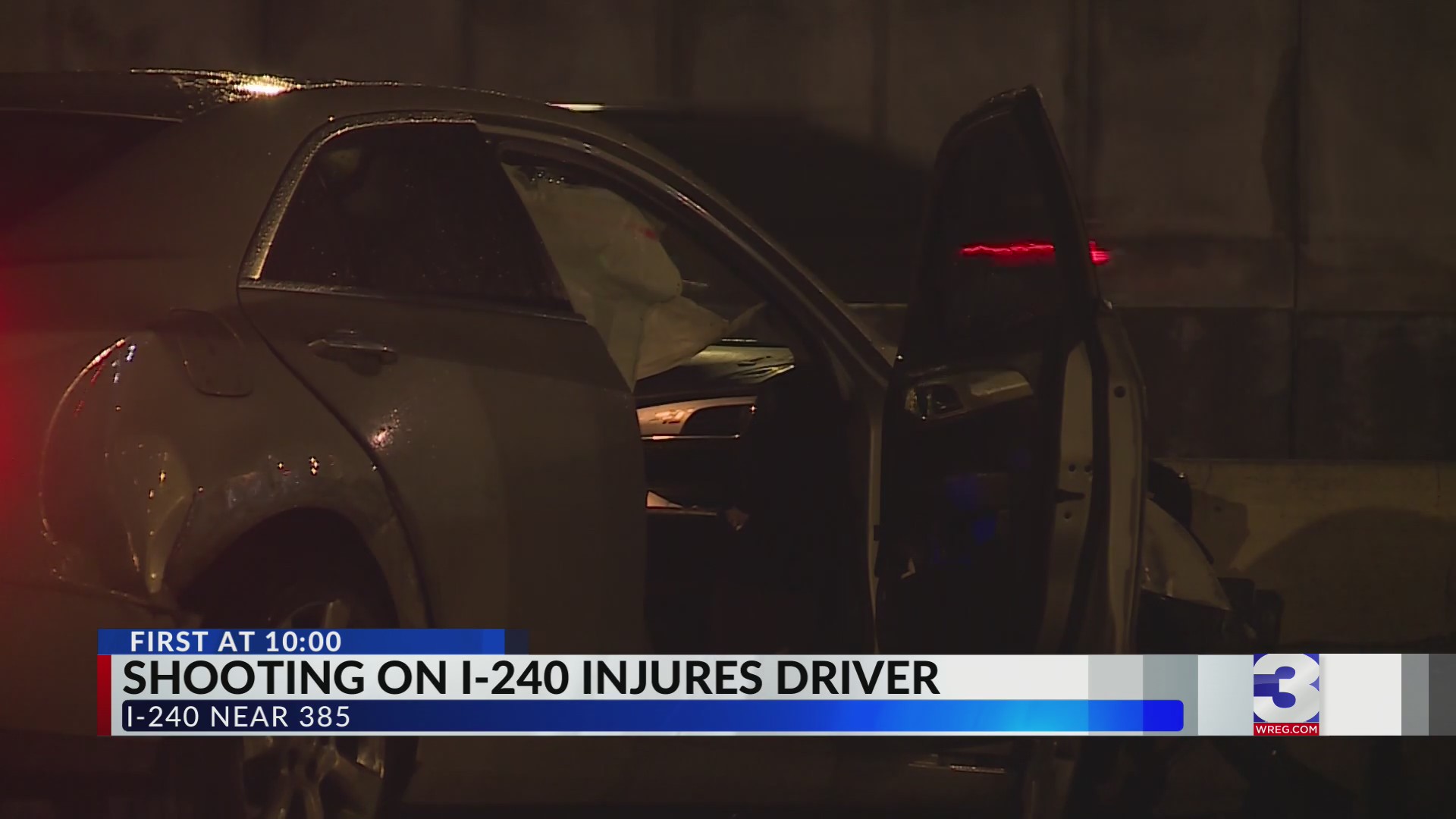 Shooting on I-240 injures driver, police search for suspect – WREG.com