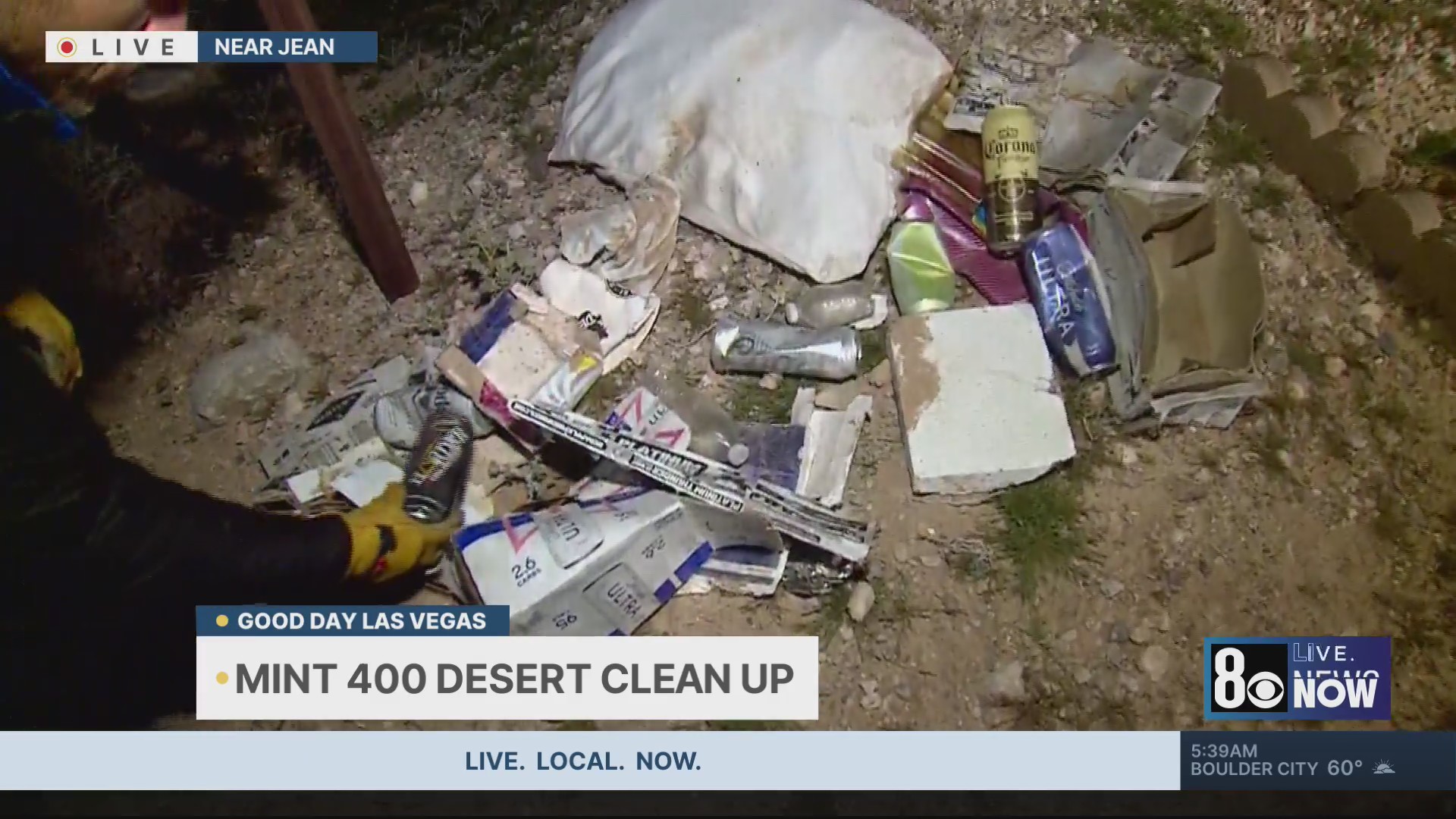 Desert clean up outside of Las Vegas removes 30 tons of trash – KLAS