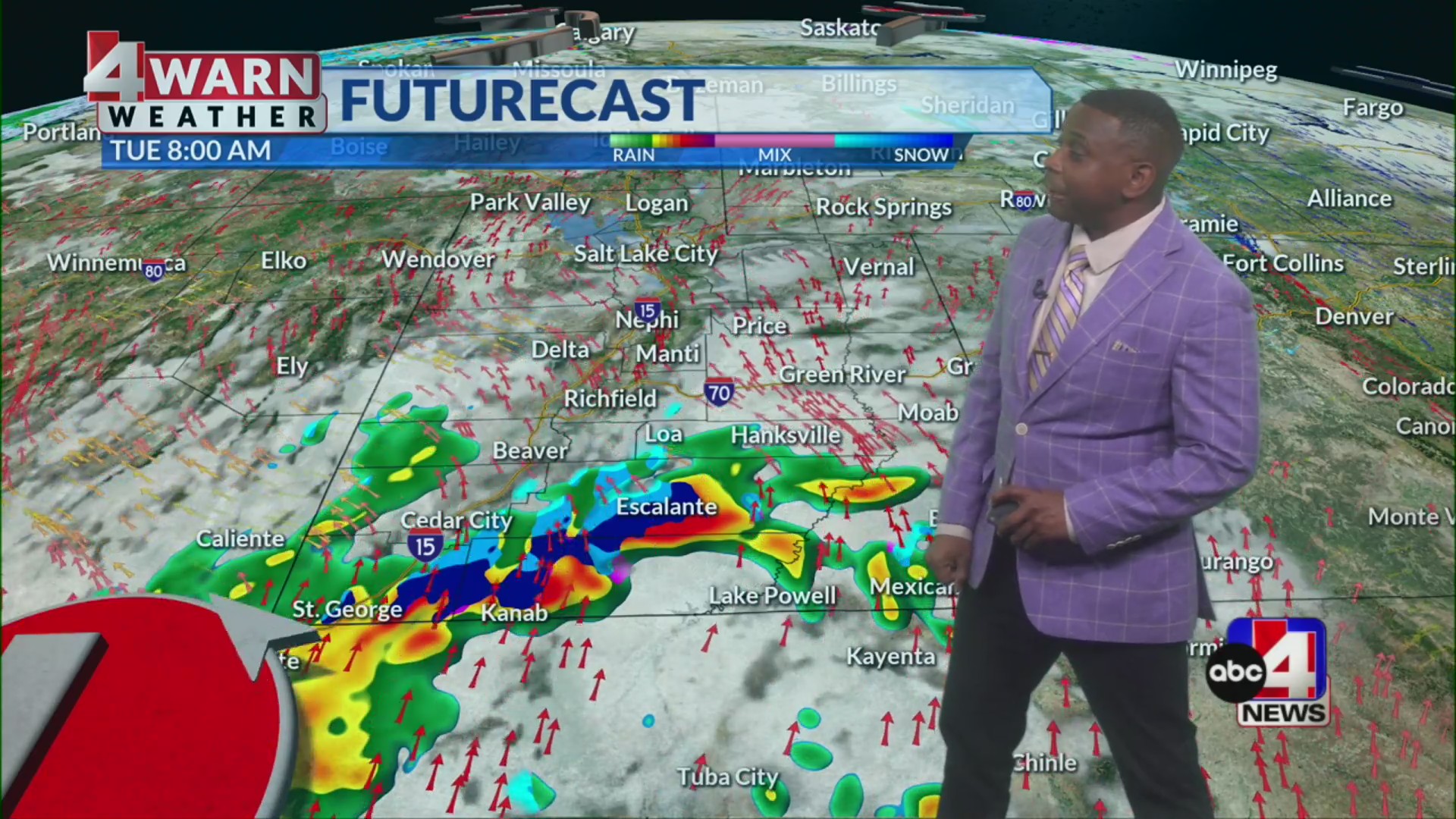 New winter storm arrives in Southern Utah Monday Night – ABC4 Utah