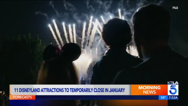 Disneyland attractions closing for refurbishment after the holidays – KTLA